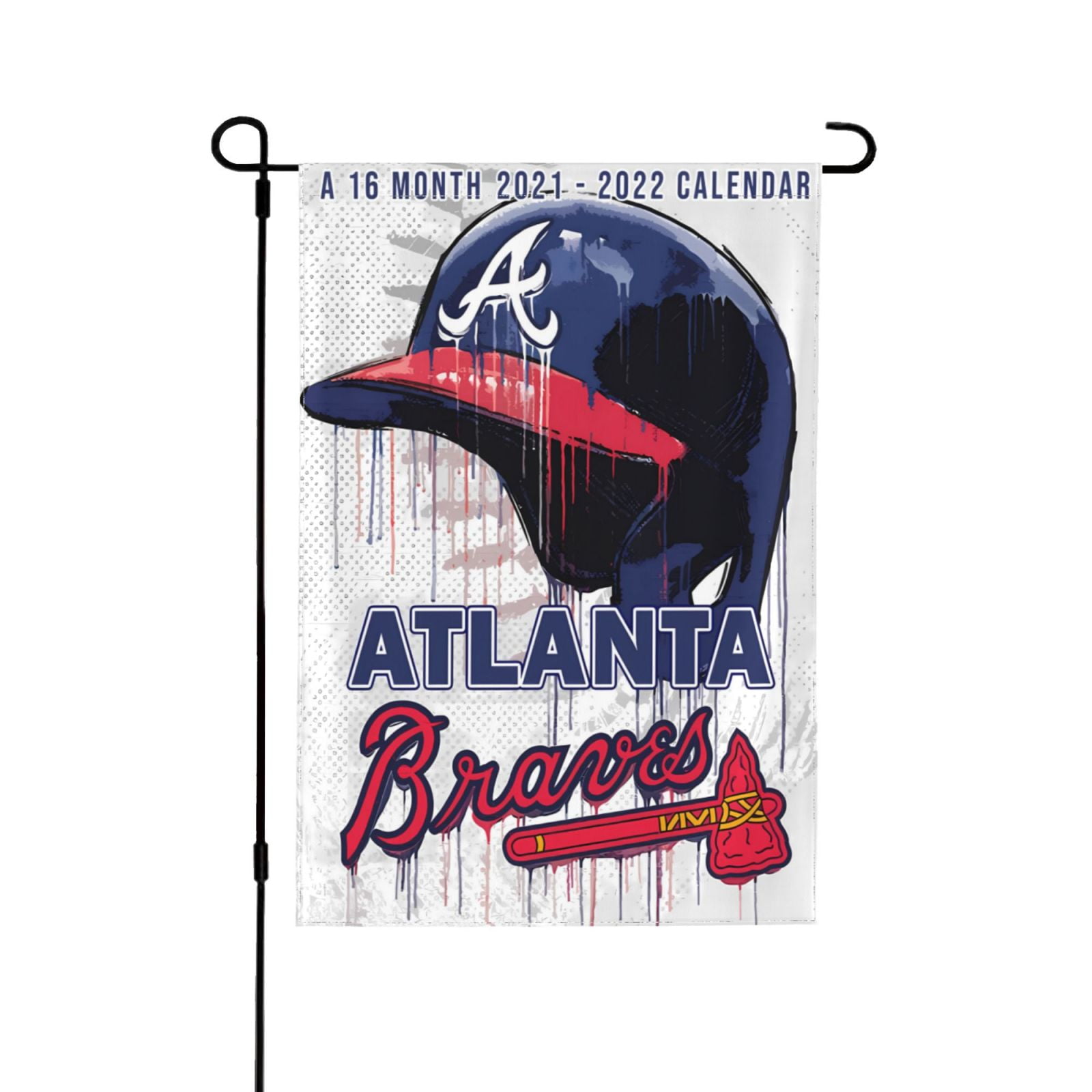 Braves Baseball Team Front Garden Flag, Fans Spectator Flag Hanging ...