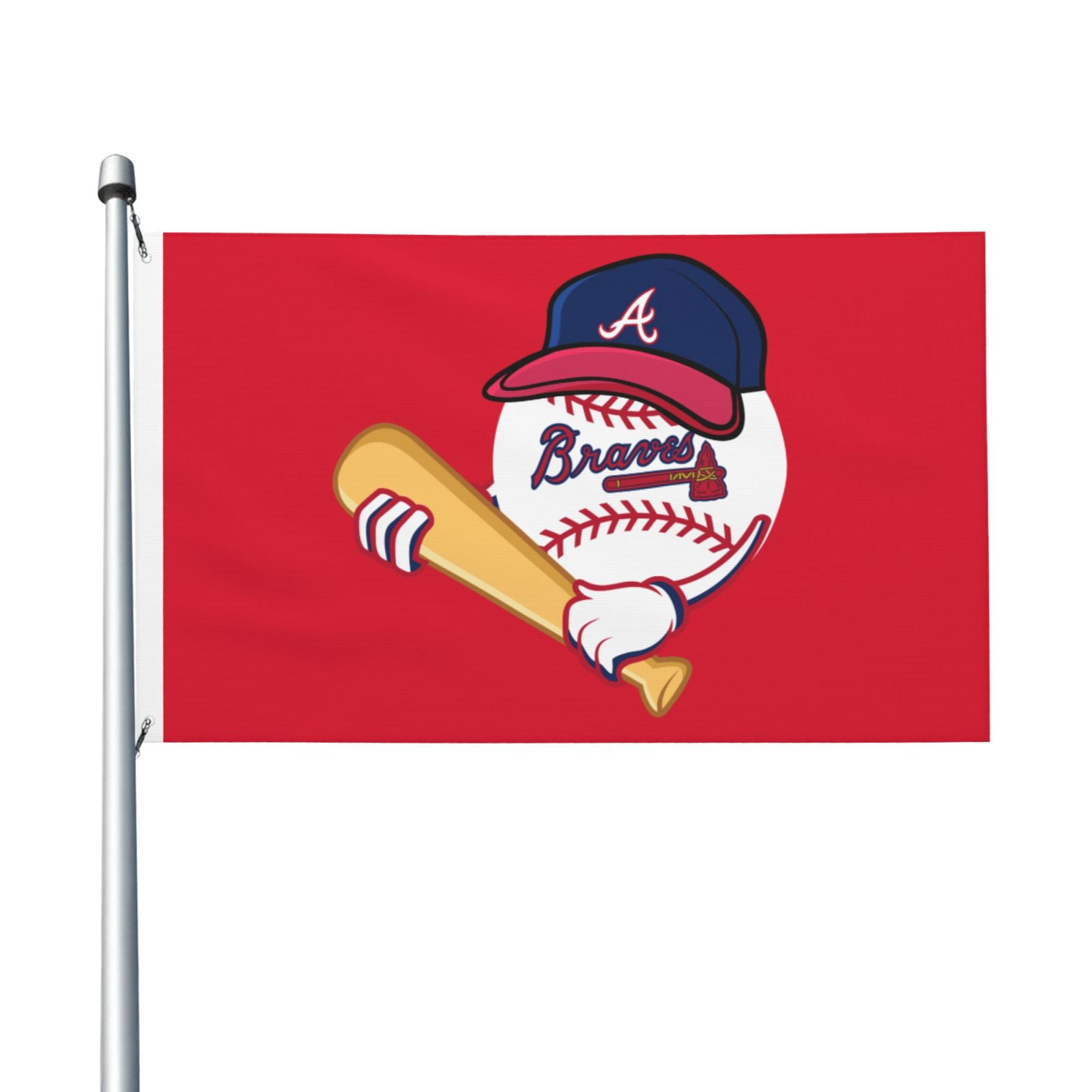 Braves Baseball Team Garden Flag Indoor Outdoor Decoration Double Sided ...
