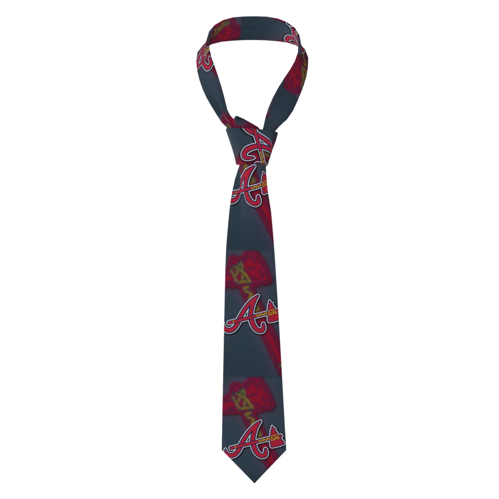 Braves Baseball Team Men'S Silk Ties, Team Game Day Fans Men'S Business ...