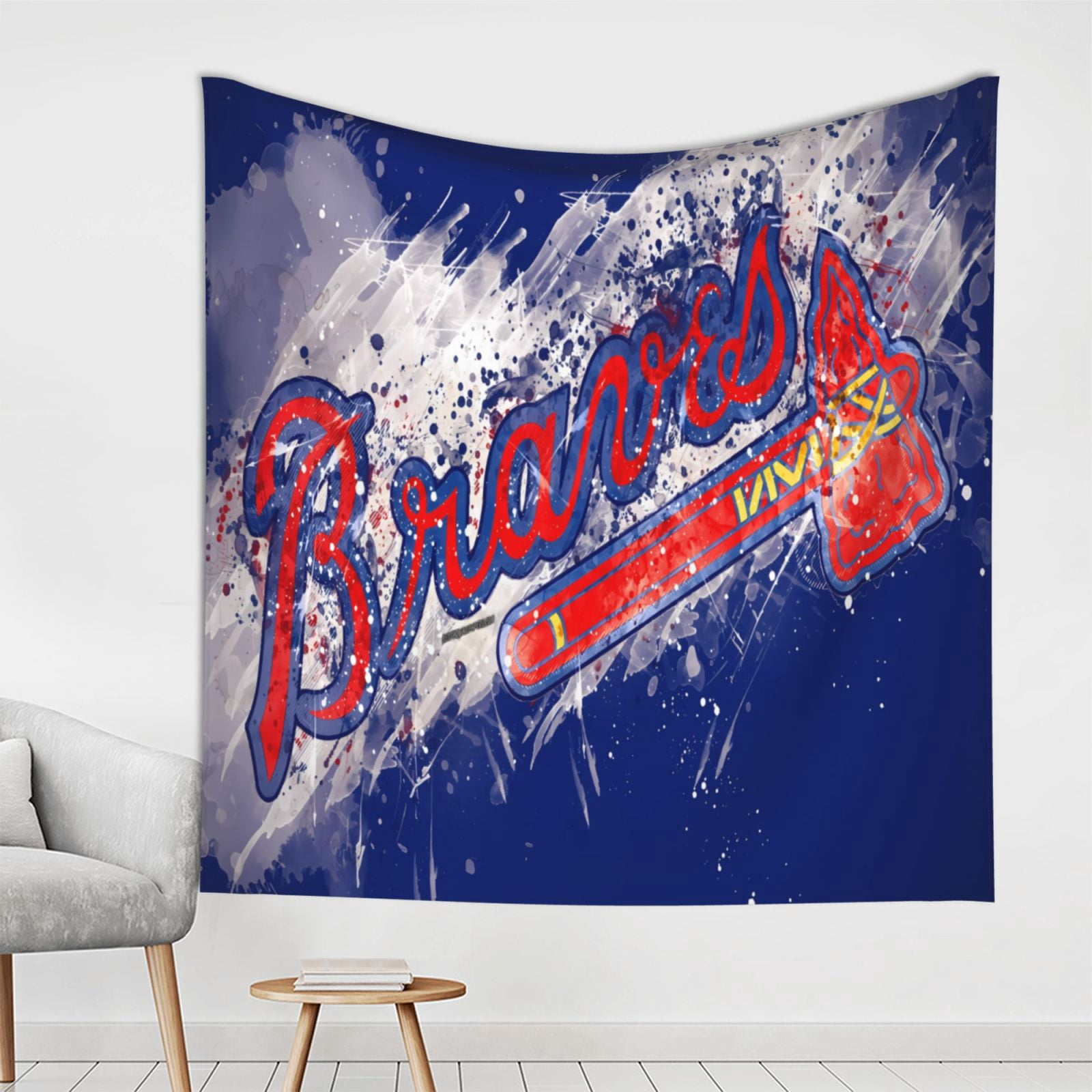 Braves Baseball Team Themed Wall Hanging 59x59 Inches, Luxurious ...