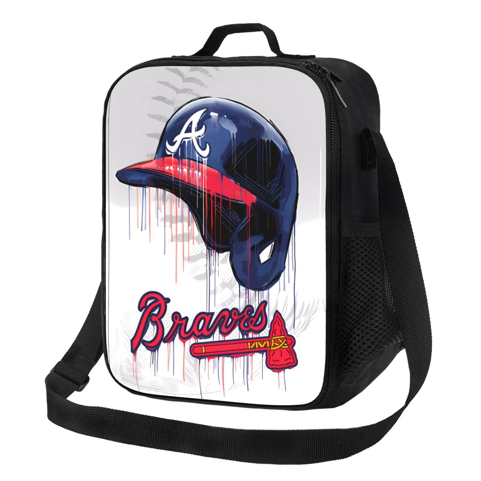 Braves Custom Campus One Shoulder Insulated Lunch Bag Unisex Baseball ...
