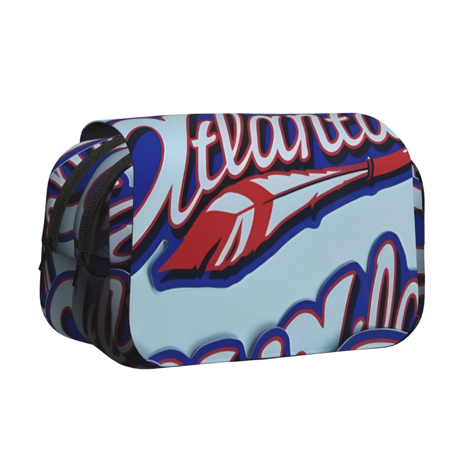 Braves Double Clamshell Pen Case Holder Bulk Soft Box Large Storage ...