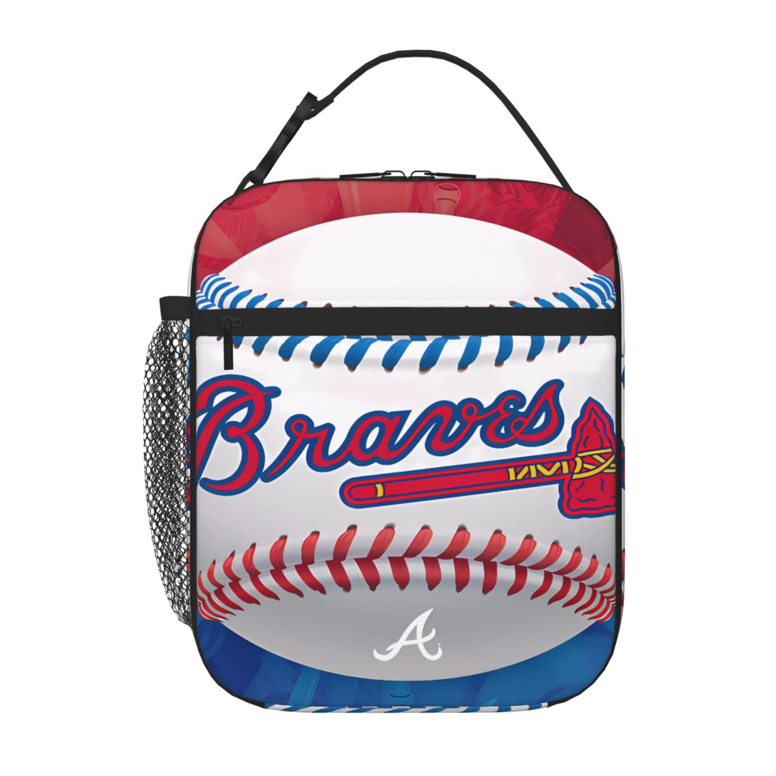 Braves Lunch Bag Football Lovers Insulated Lunch Tote, Multi - Panel ...