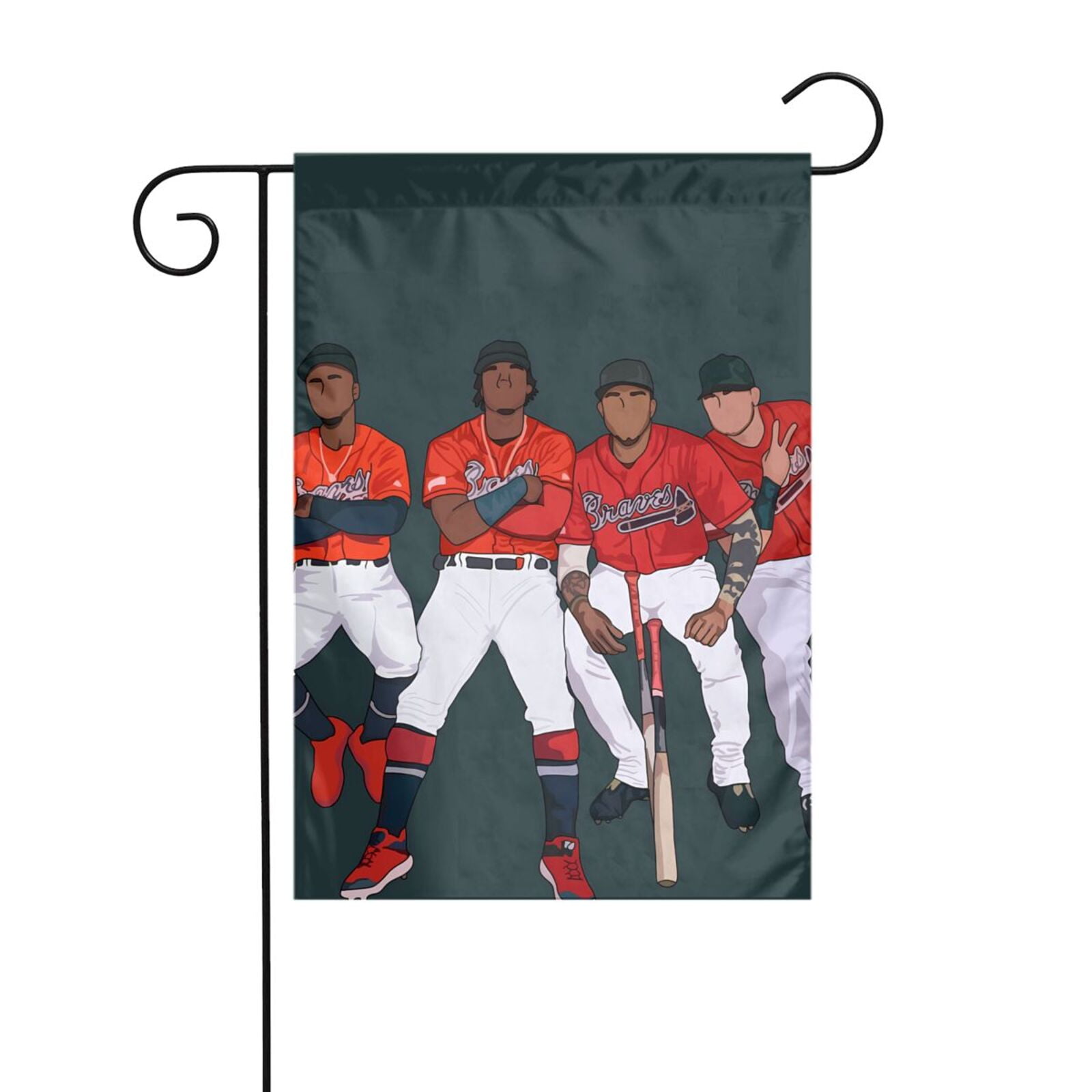 Braves Team Garden Flag Indoor Outdoor Decoration Double Sided Flag ...