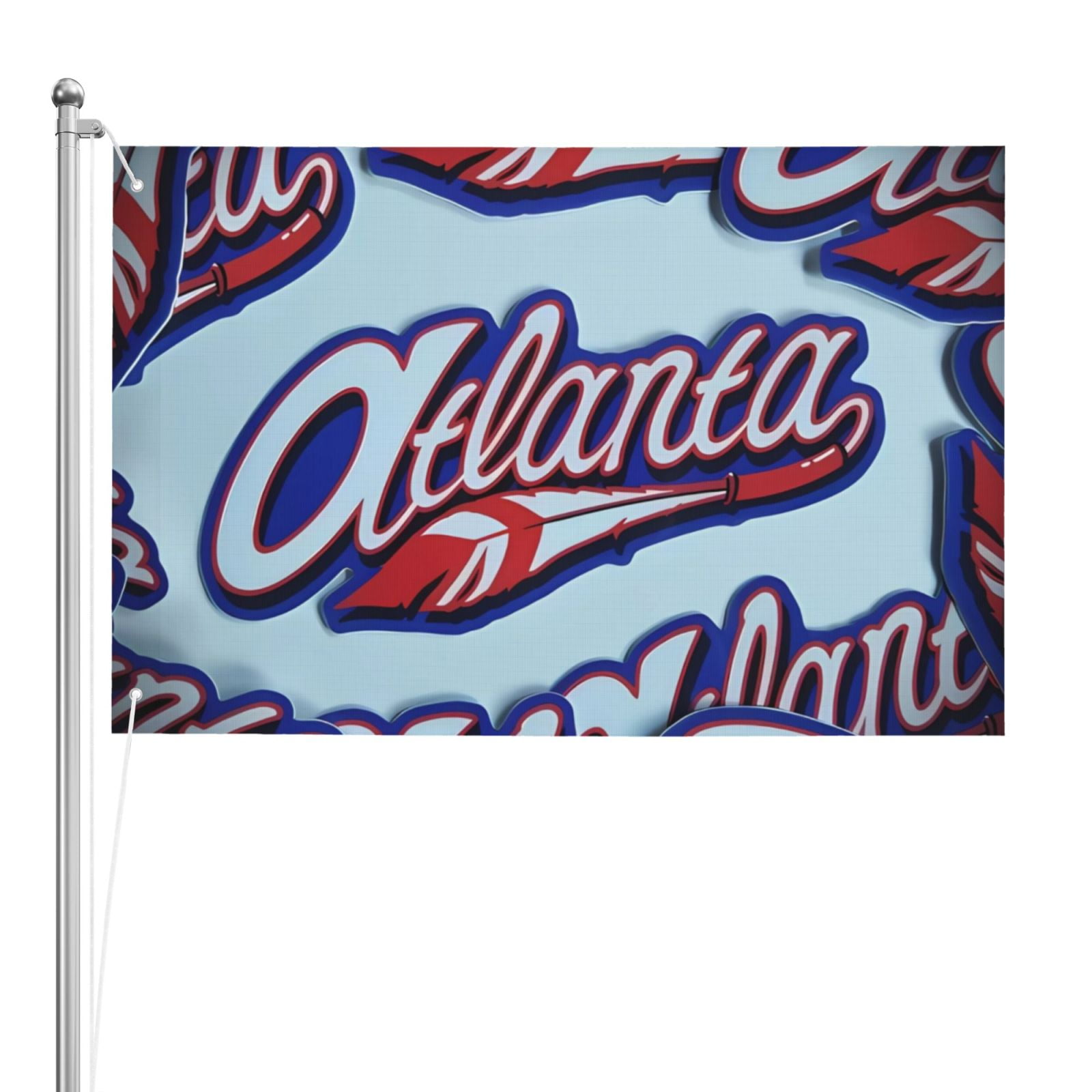Braves Three Layer personalized Double Sided Flag Football Fans ...