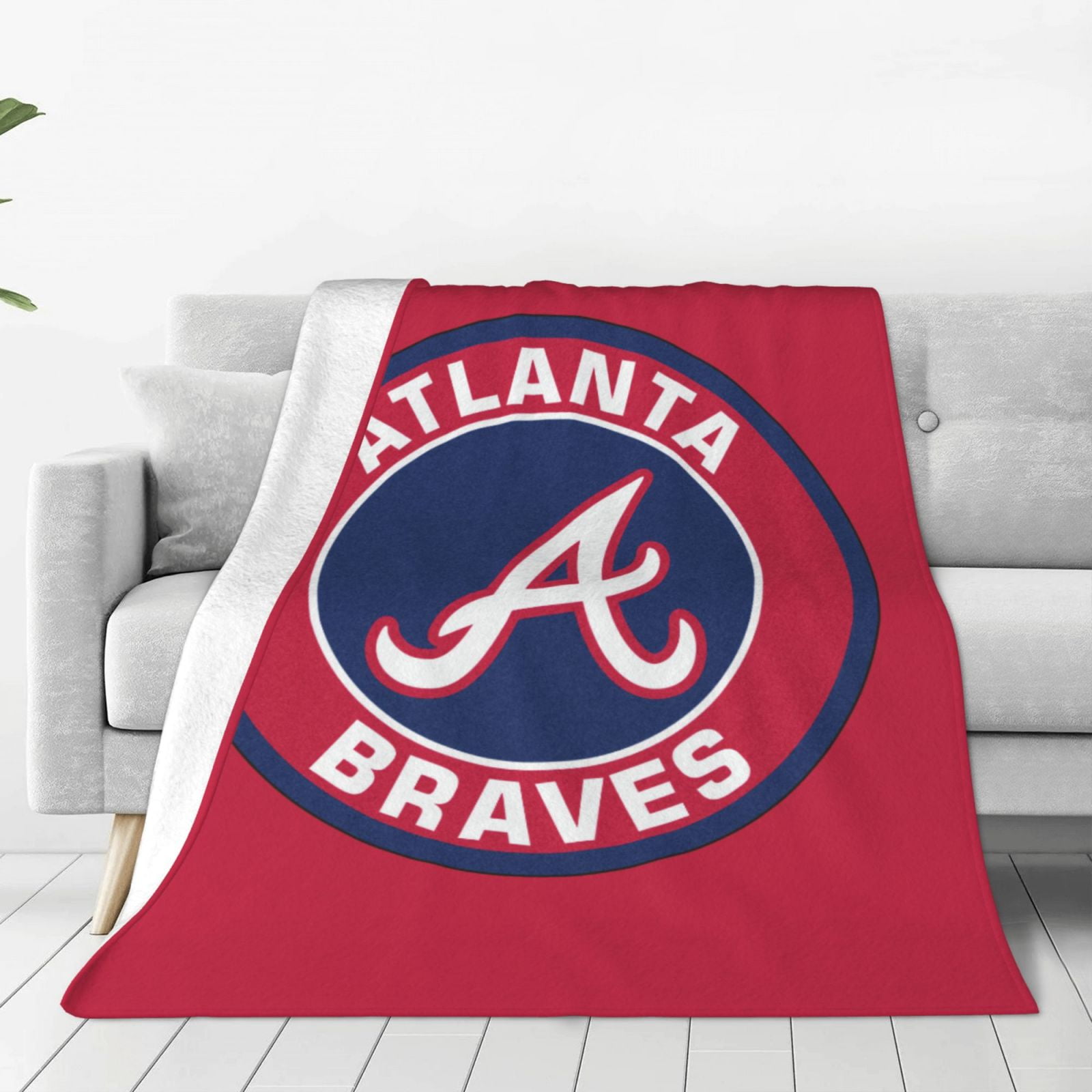 Braves USA Baseball Team Ultra - Soft Micro Fleece Blanket Anti ...