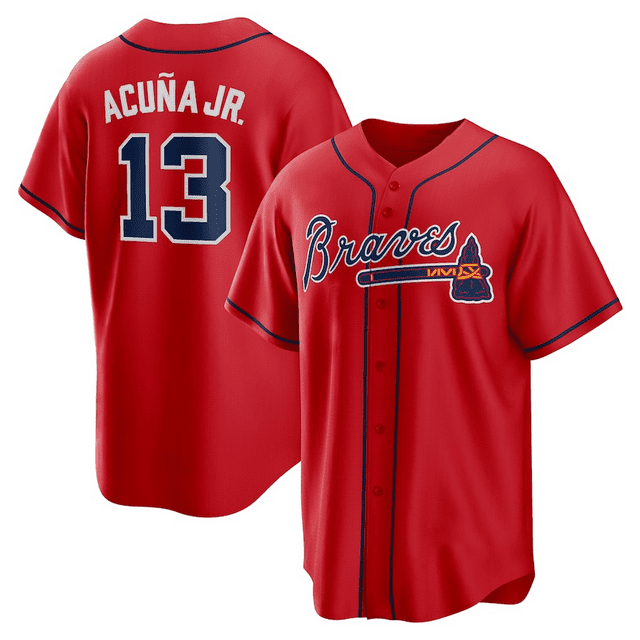 Braves Youth Shirt Ronald Acuna Jr.#13 Sports Home Limited Player Name ...