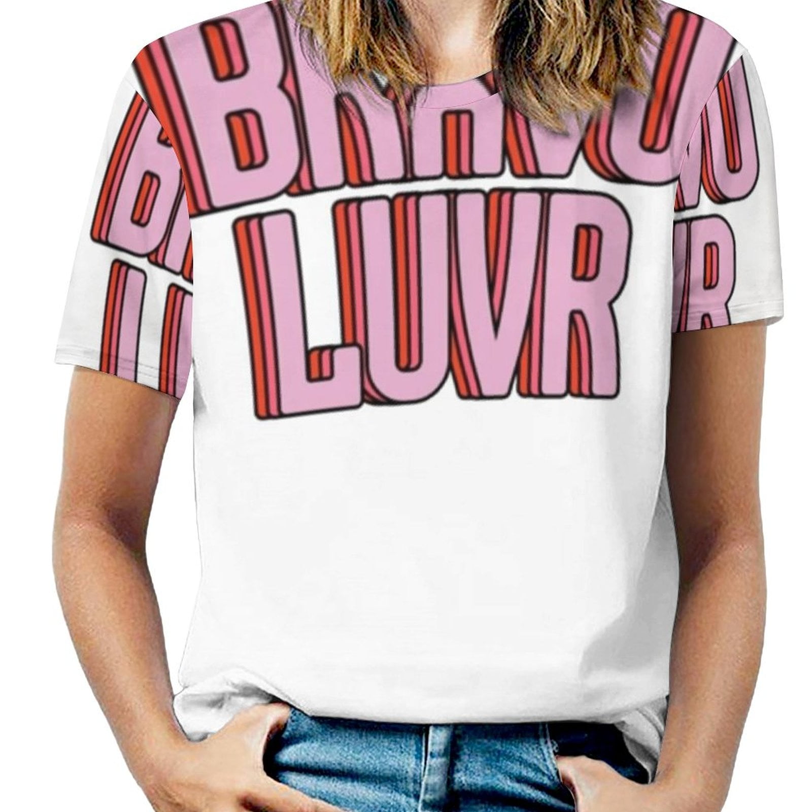 Bravo Luvr Ruffle Short Sleeve T Shirts Summer V Neck Tops Fashion ...
