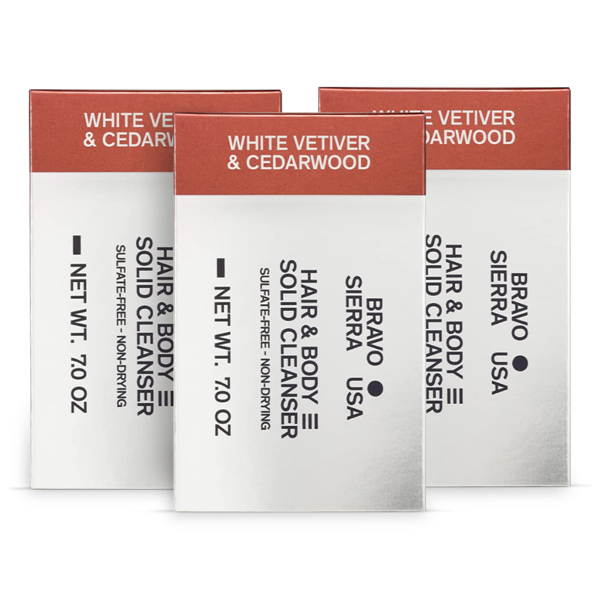 Bravo Sierra Body and SBF3 Hair Shampoo Bar All-In-One Mens Solid ...