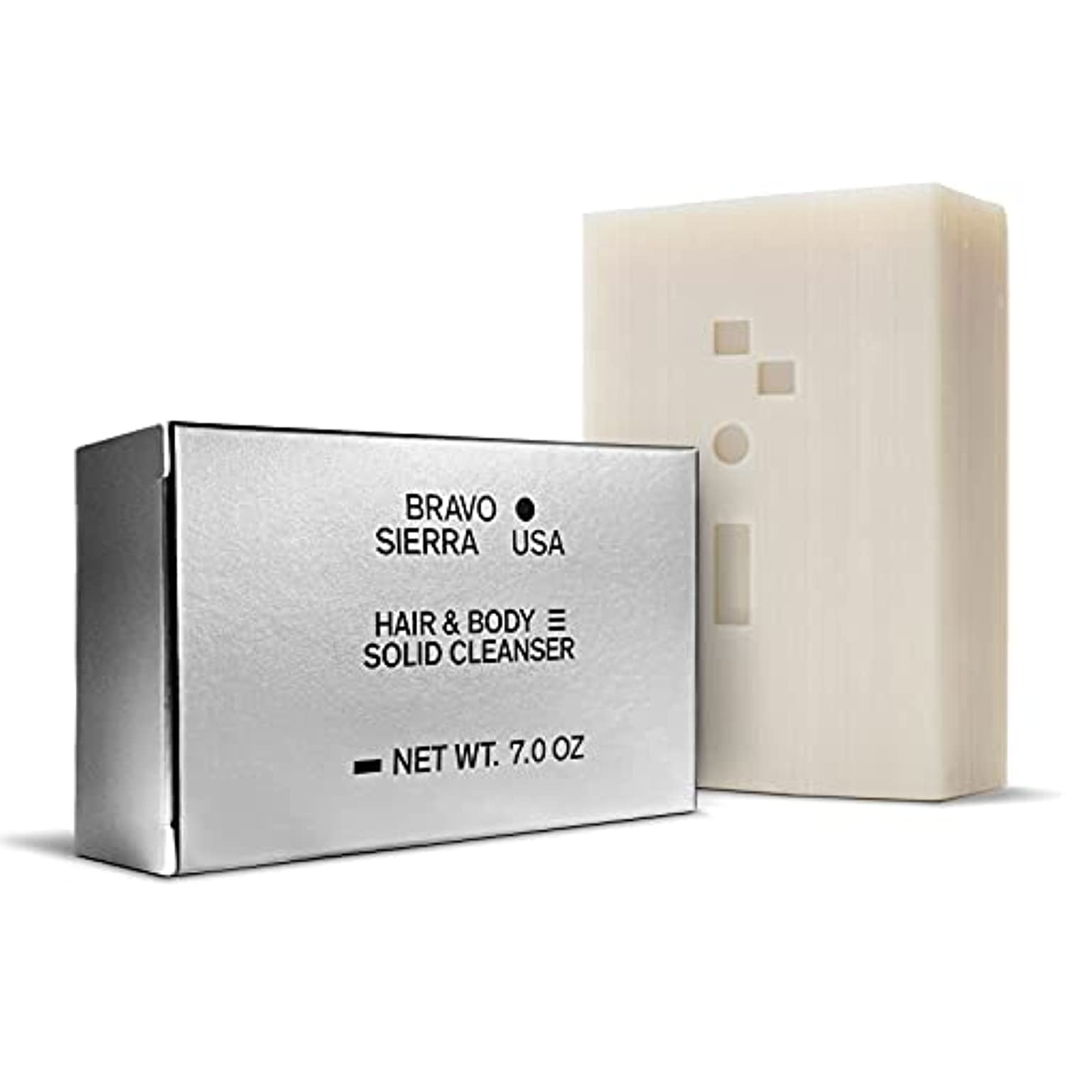 Bravo Sierra Natural Hair & Body Solid Cleanser, White Vetiver ...