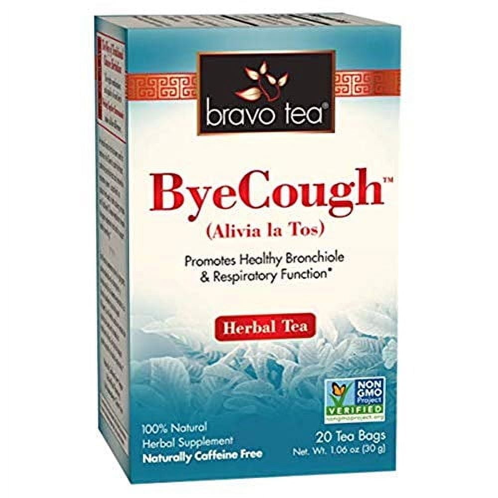 Bravo Tea, Bye Cough Herbal Tea, 20 Tea Bags Caffeine Free - Walmart.com