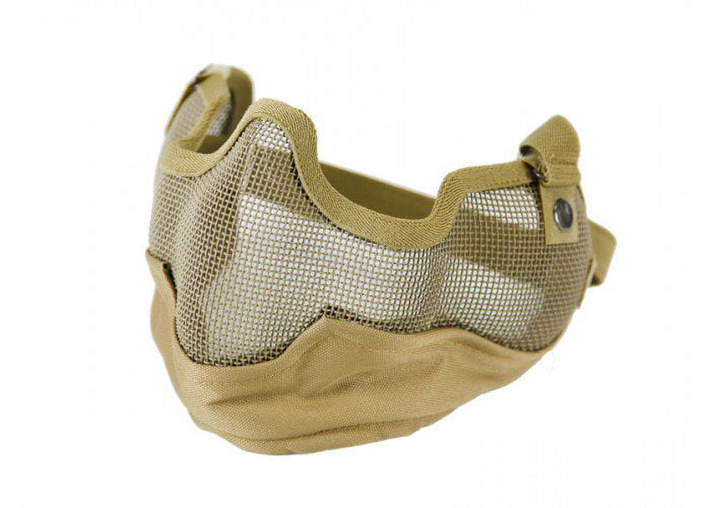 Bravo V2 Strike Metal Mesh Lower Face Mask ( Tan ) - Walmart.com