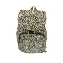 Leopard Print Backpack for Women Pu Leather Cheetah Print Shoulder ...