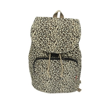 Leopard Print Backpack for Women Pu Leather Cheetah Print Shoulder ...
