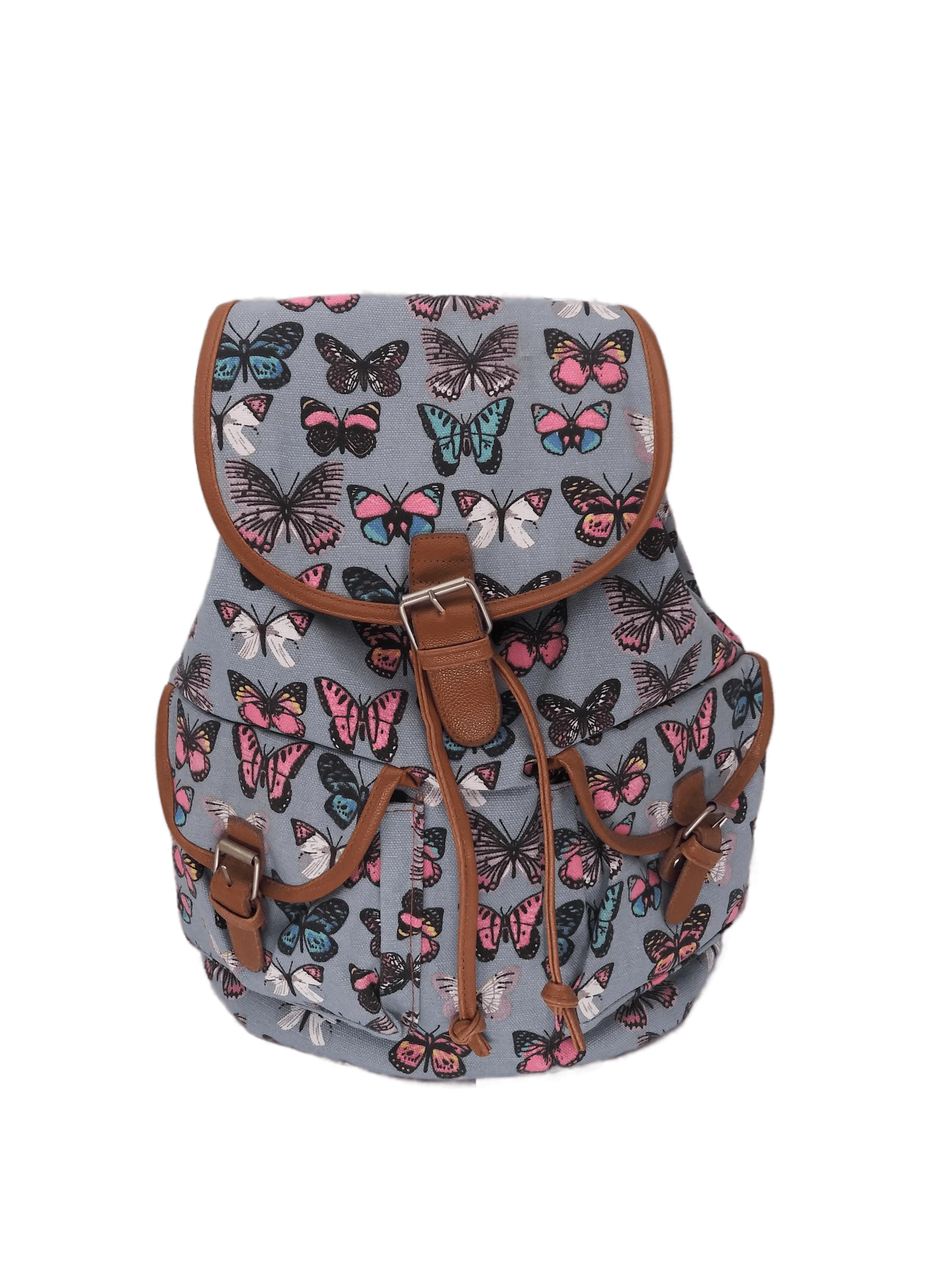 Bravo! Women's Backpack Butterfly Rucksack Drawstring - Walmart.com