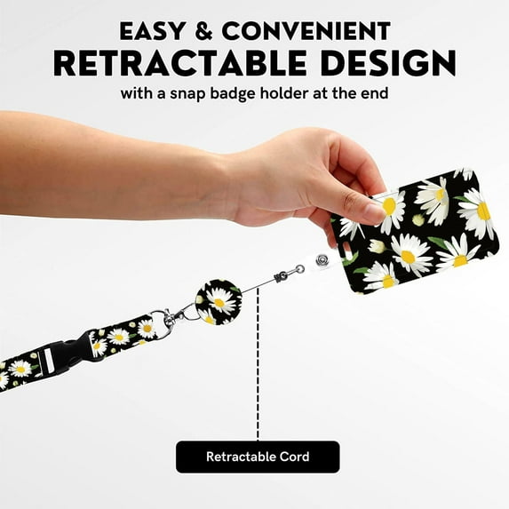 Bravoul Heavy-Duty Retractable Badge Reel with 360 ° Rotating Clip - ID ...