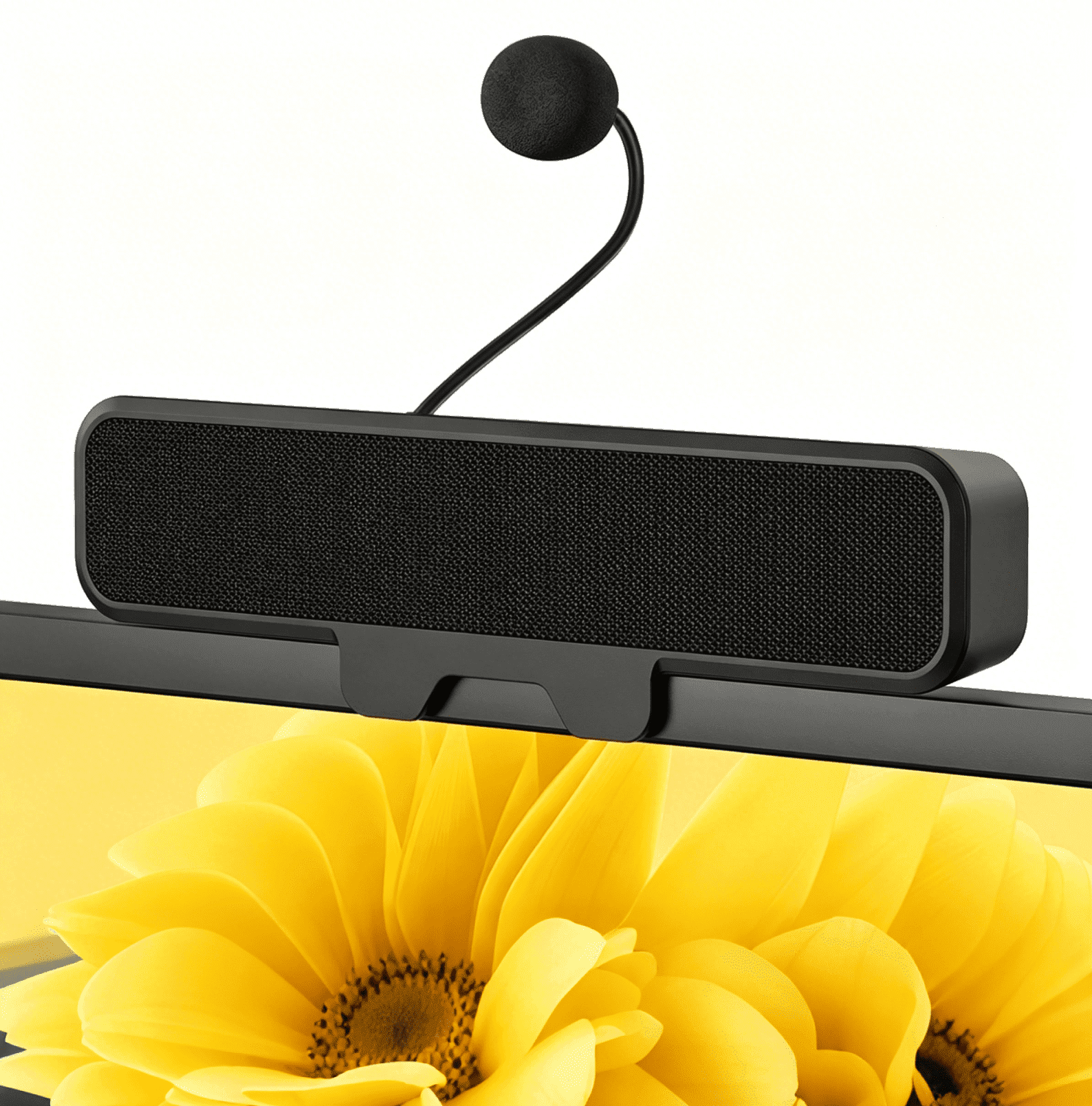 Bravoul USB Computer Speakers with Clamps, Microphone, USB-C to USB A ...