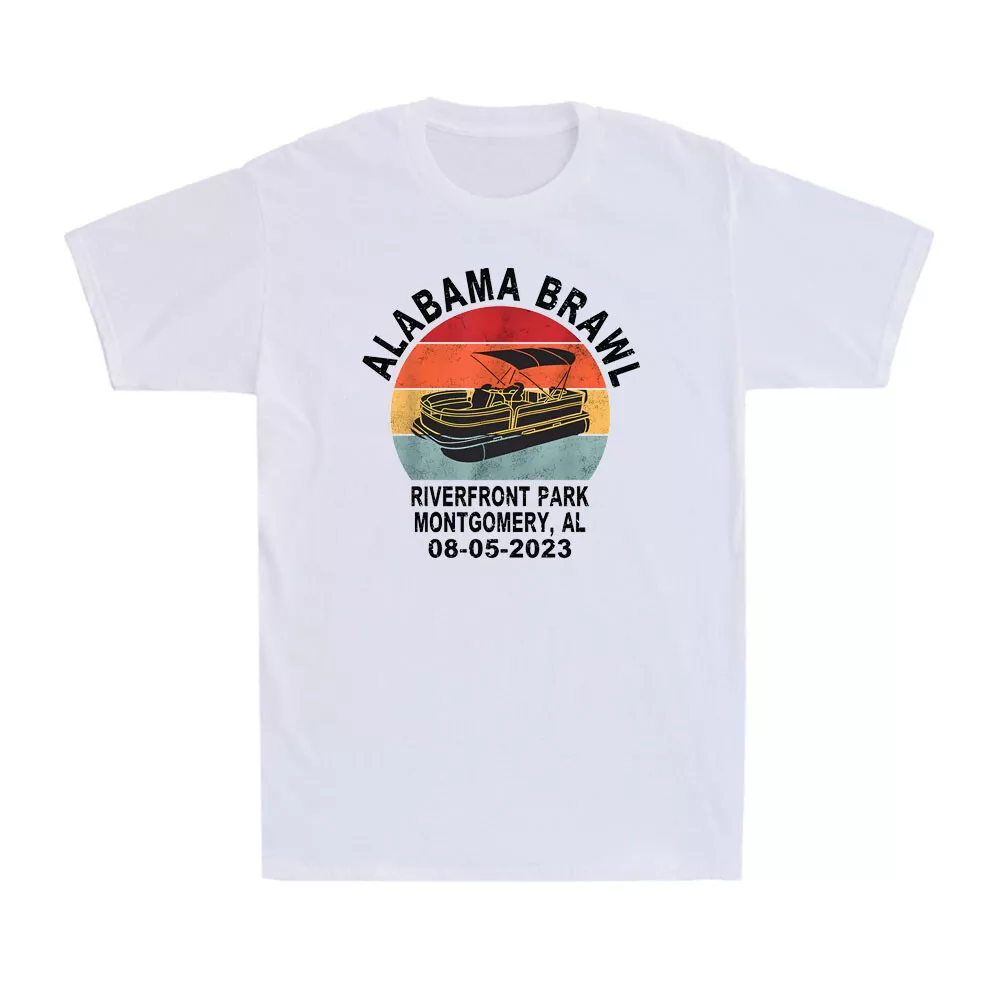Brawl At Riverfront Park Montgomery Alabama Brawl Vintage Men's T-Shirt ...