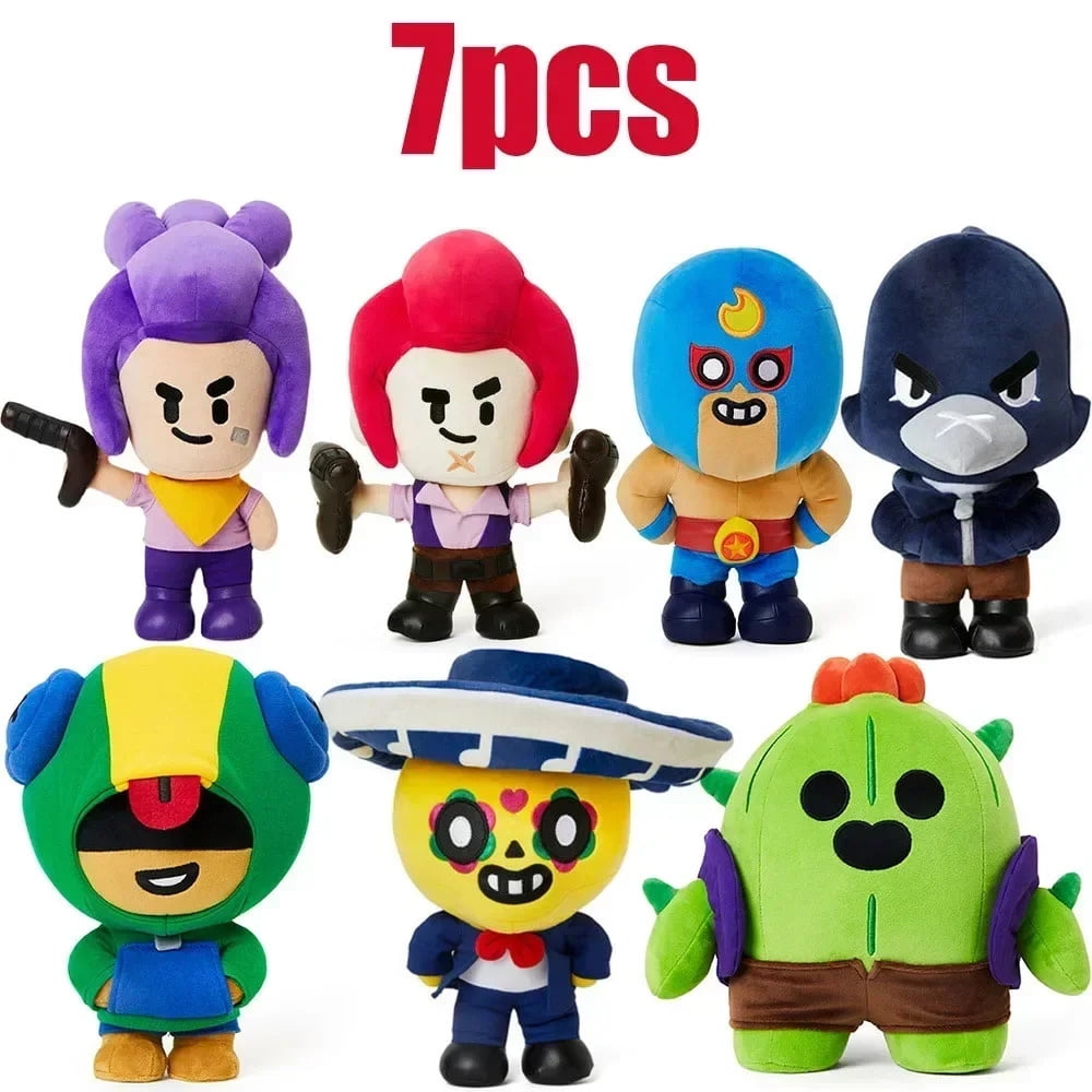 Brawl Plush Spike Shelly Clot Leon Poco Stars Plush Toy Stuff Pillow ...