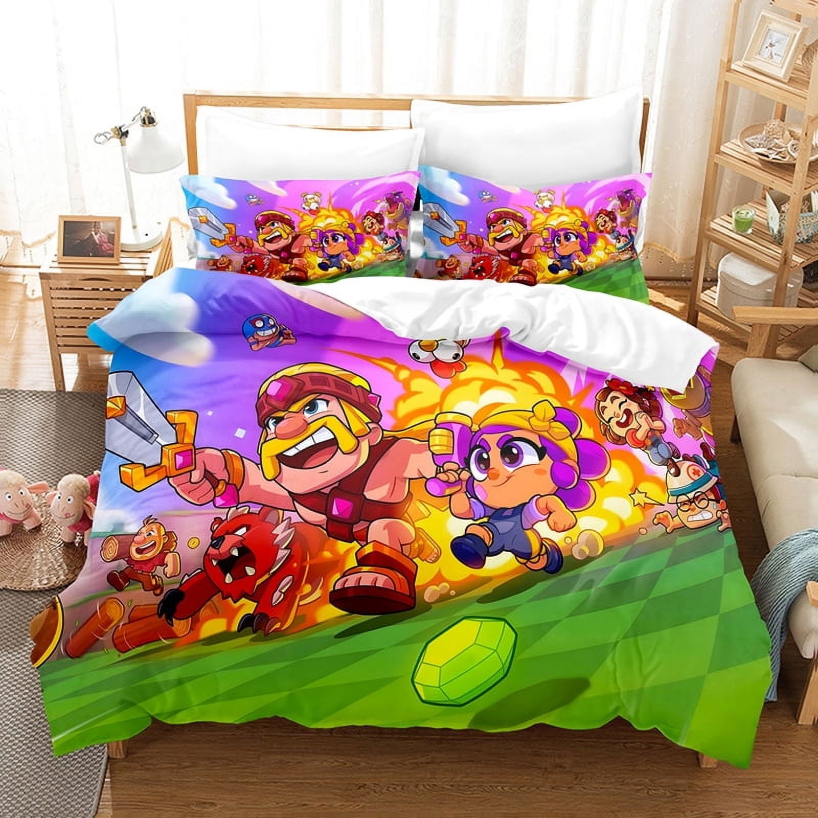Brawl Sstars Bedding Twin Comforter Set for Boys Girls Brawl Sstars ...