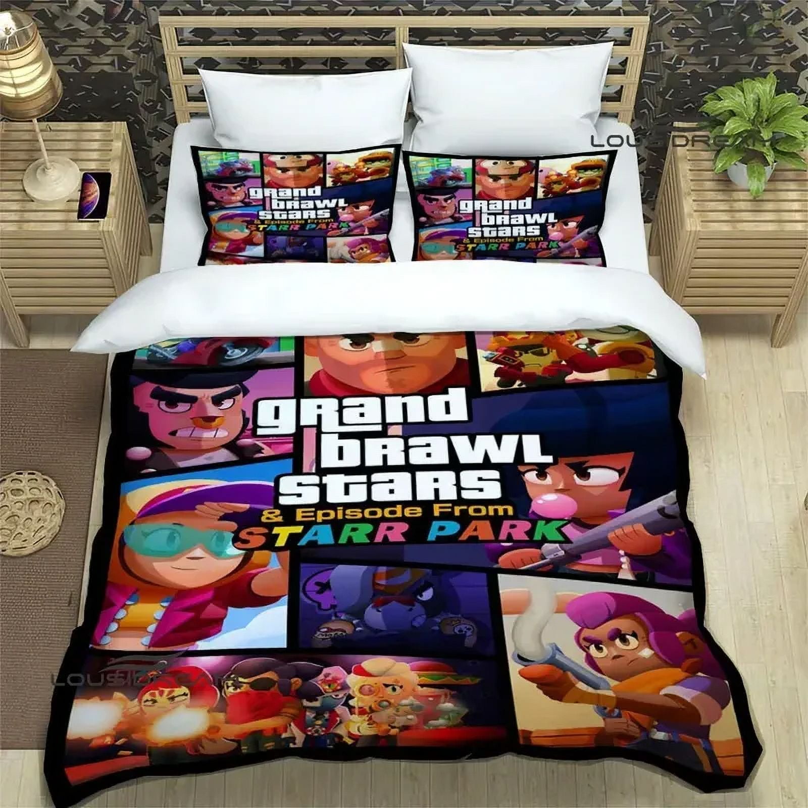 Brawl Sstars Bedding Twin Comforter Set for Boys Girls Brawl Sstars ...