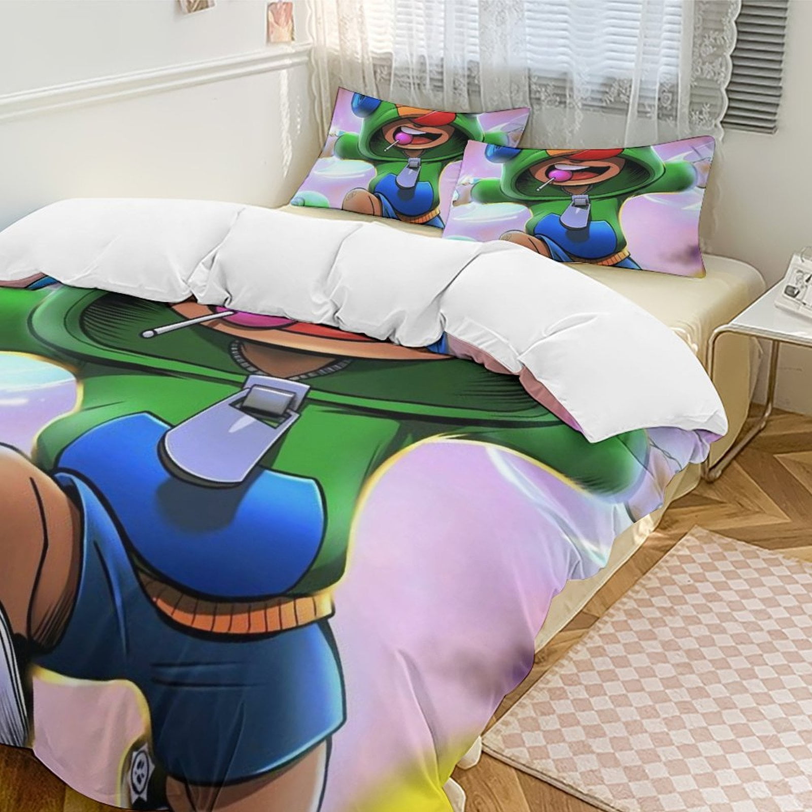 Brawl Stars (2) Bed 3 Piece Thickened Breathable Soft Duvet Cover With ...
