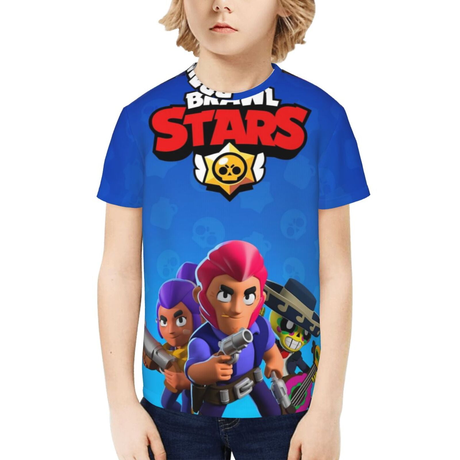 Brawl-Stars Adult teen Shirts Graphic T-Shirt Crewneck Short Sleeve ...