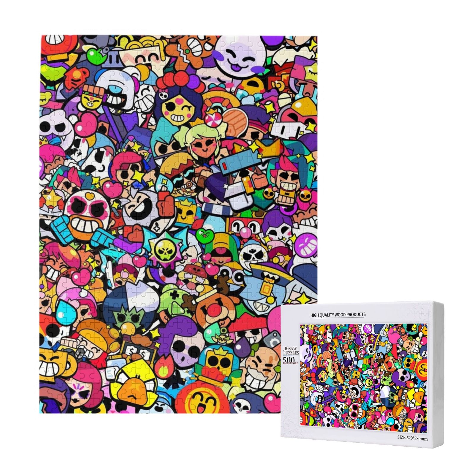 Brawl Stars Anime Puzzles Boys Girls Teens 300/500/1000 Piece Wooden ...