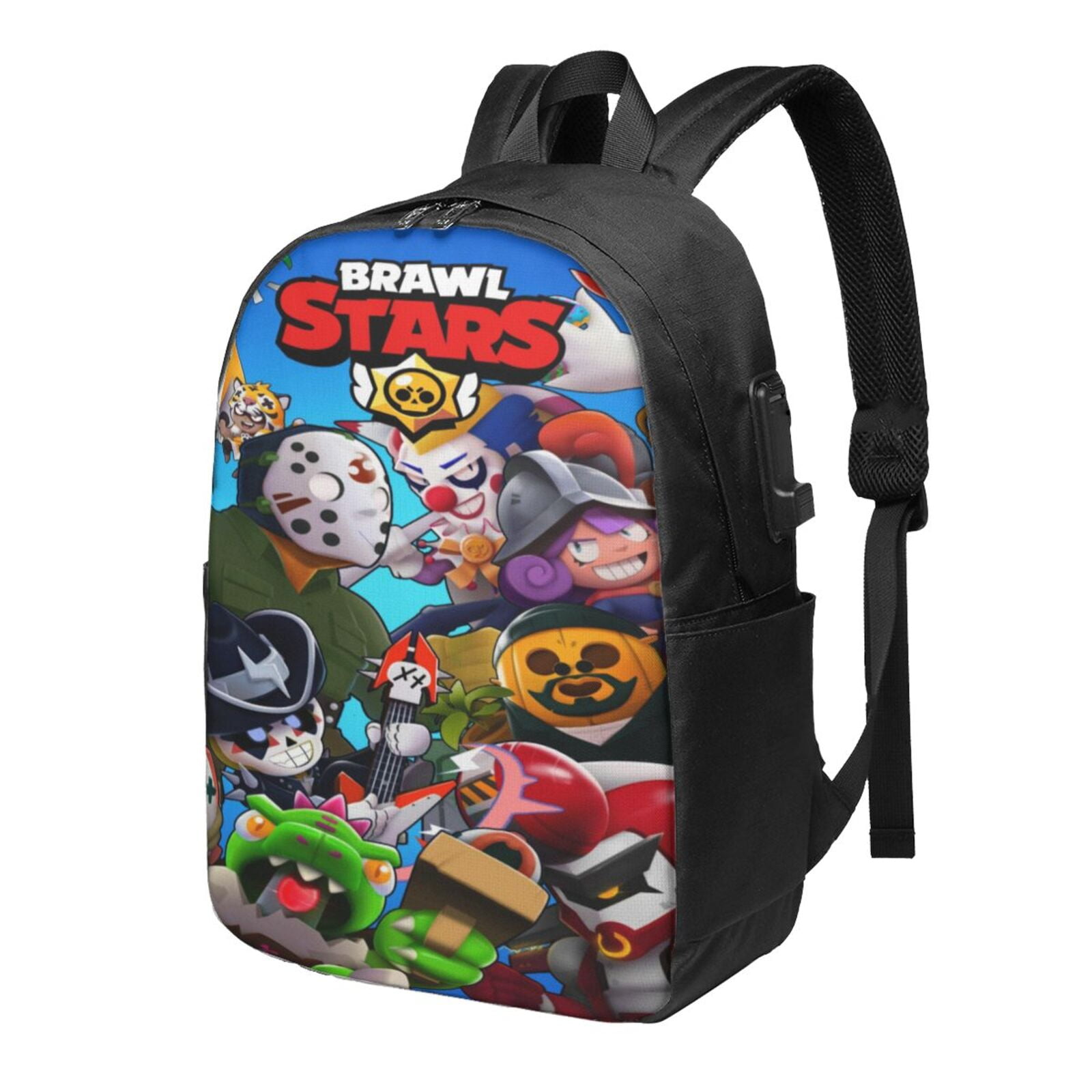 Brawl Stars Backpack with USB Charging Port Daypack Laptop Backpack ...