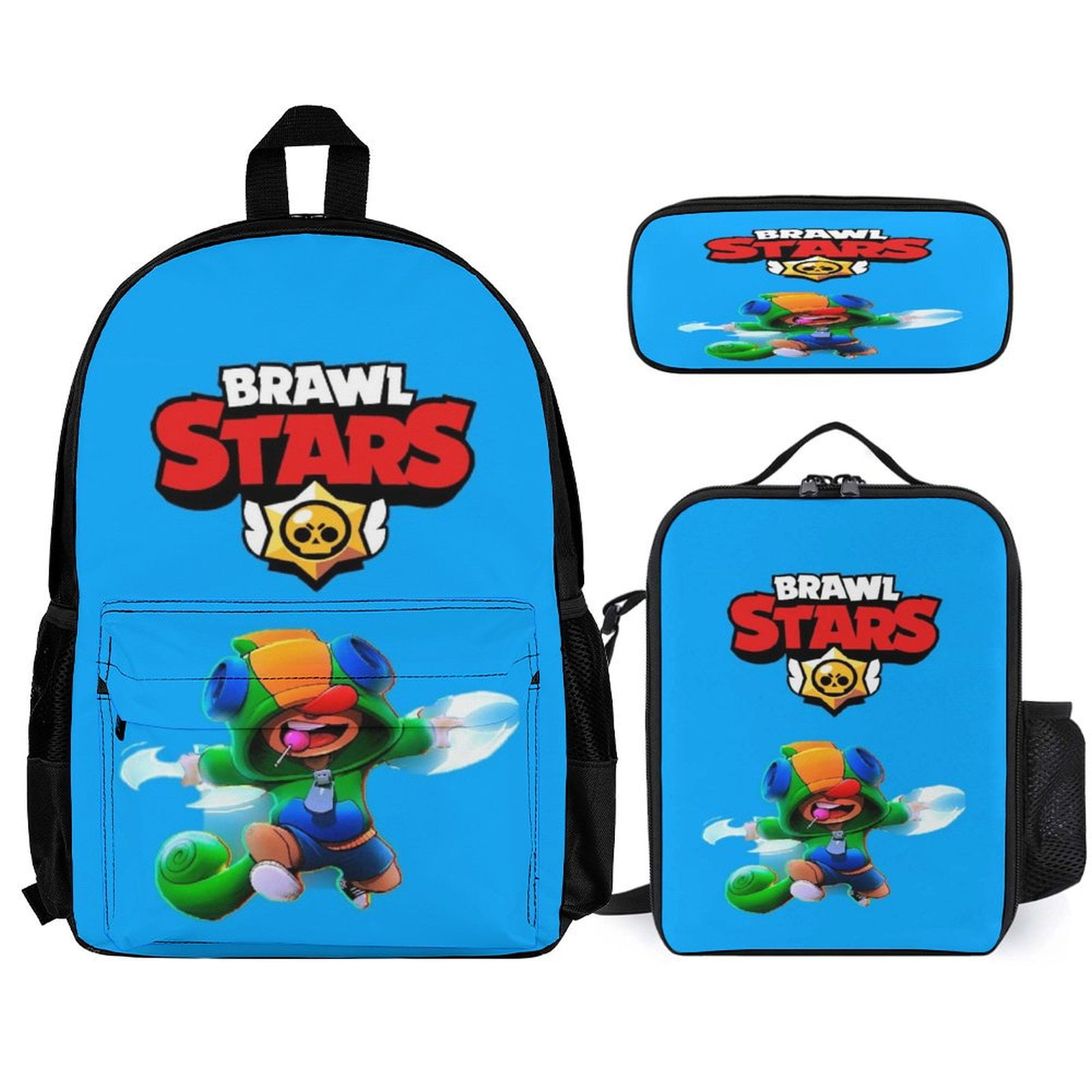 Brawl Stars Backpac Set Backpac with Front Pocket 3 Pices Backpac with ...