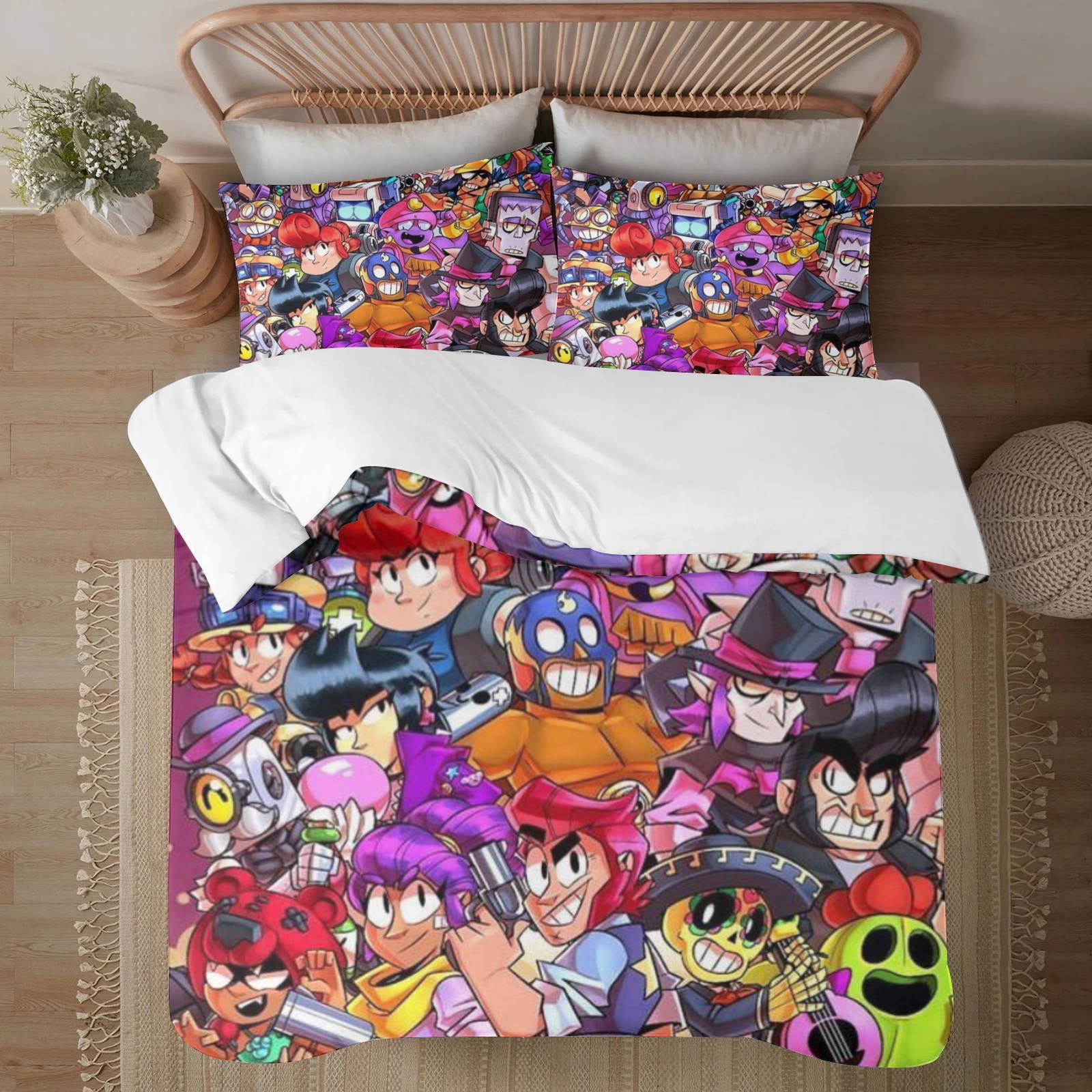 Brawl Stars Bedding Comfort Twin Comforter Set for Kids Aldult gift 3 ...