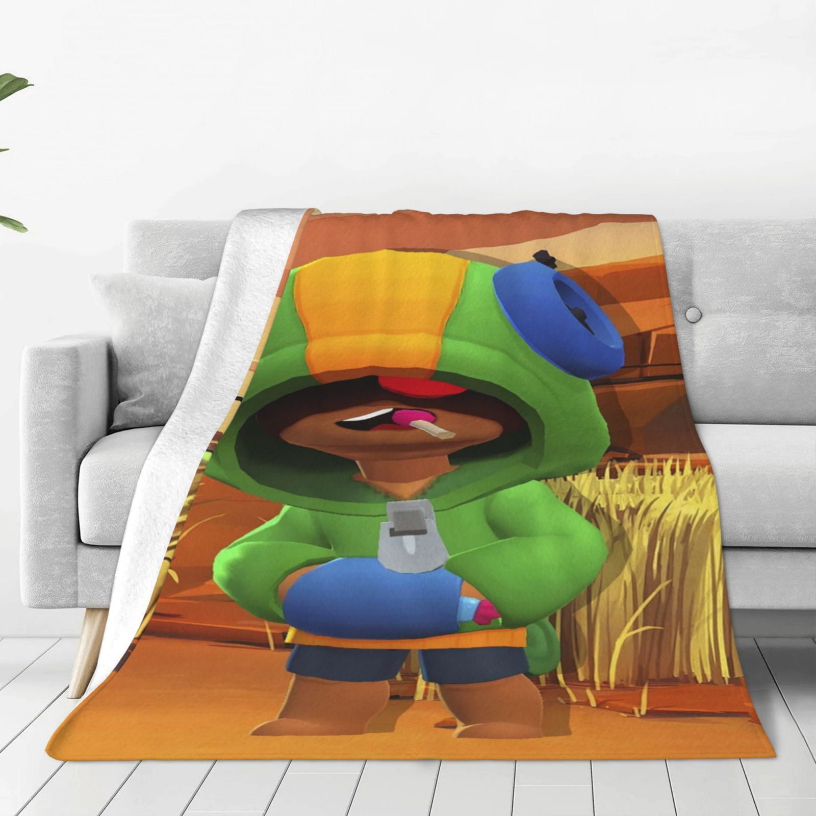 Brawl Stars Blanket Cozy Warm Flannel Throw Blanket for Living Room ...
