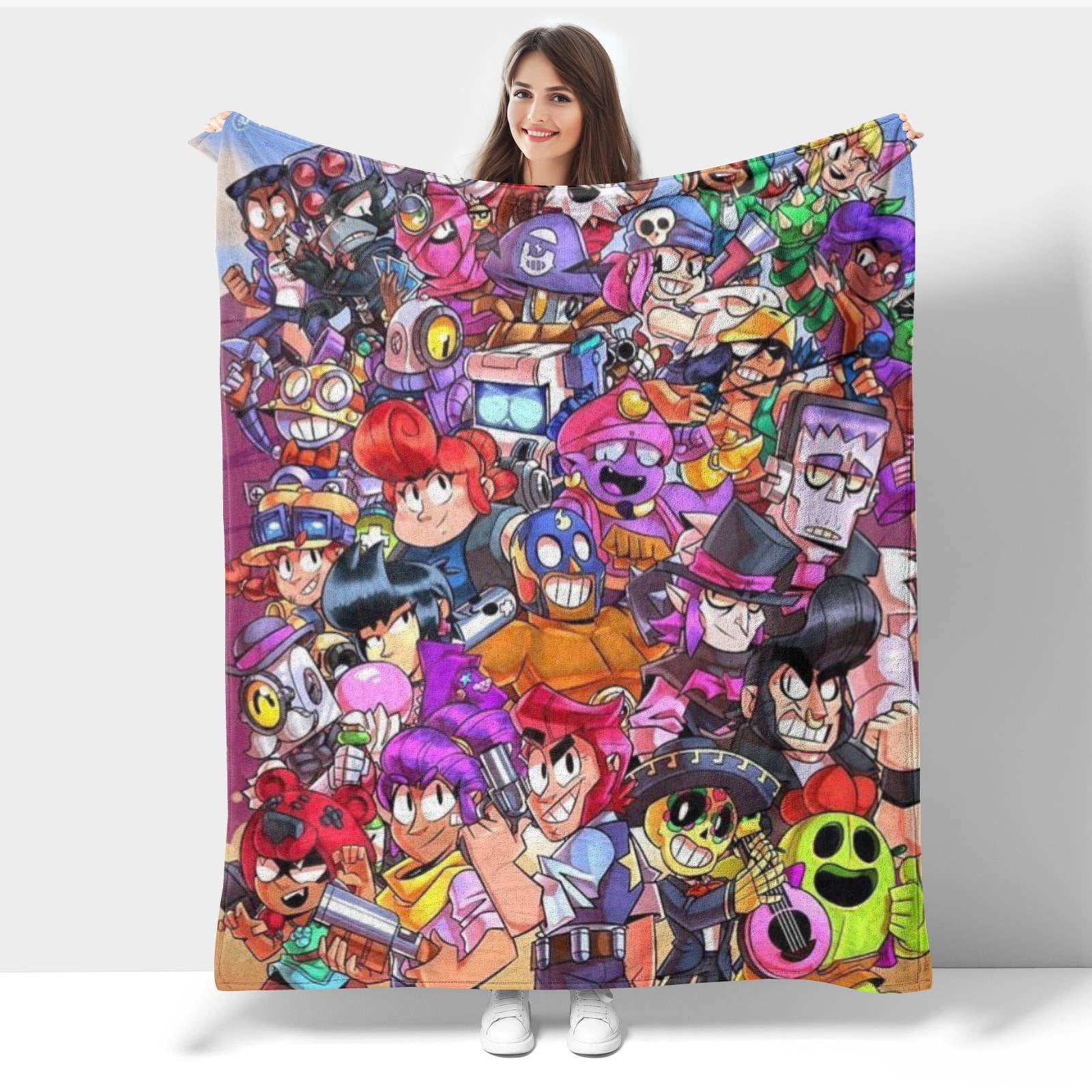 Brawl Stars Blanket Holiday Home Decor Fuzzy Warm and Cozy Throws for ...