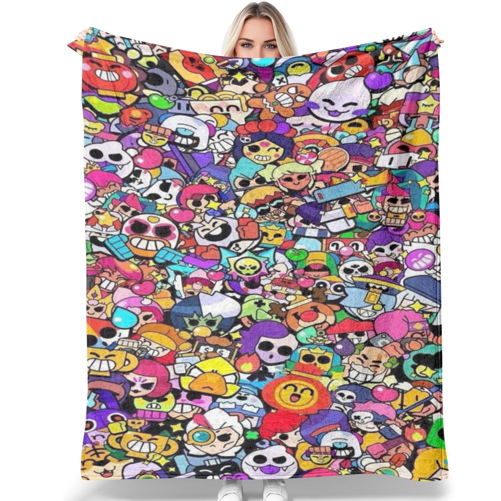 Brawl Stars Blanket Holiday Home Decor Fuzzy Warm and Cozy Throws for ...