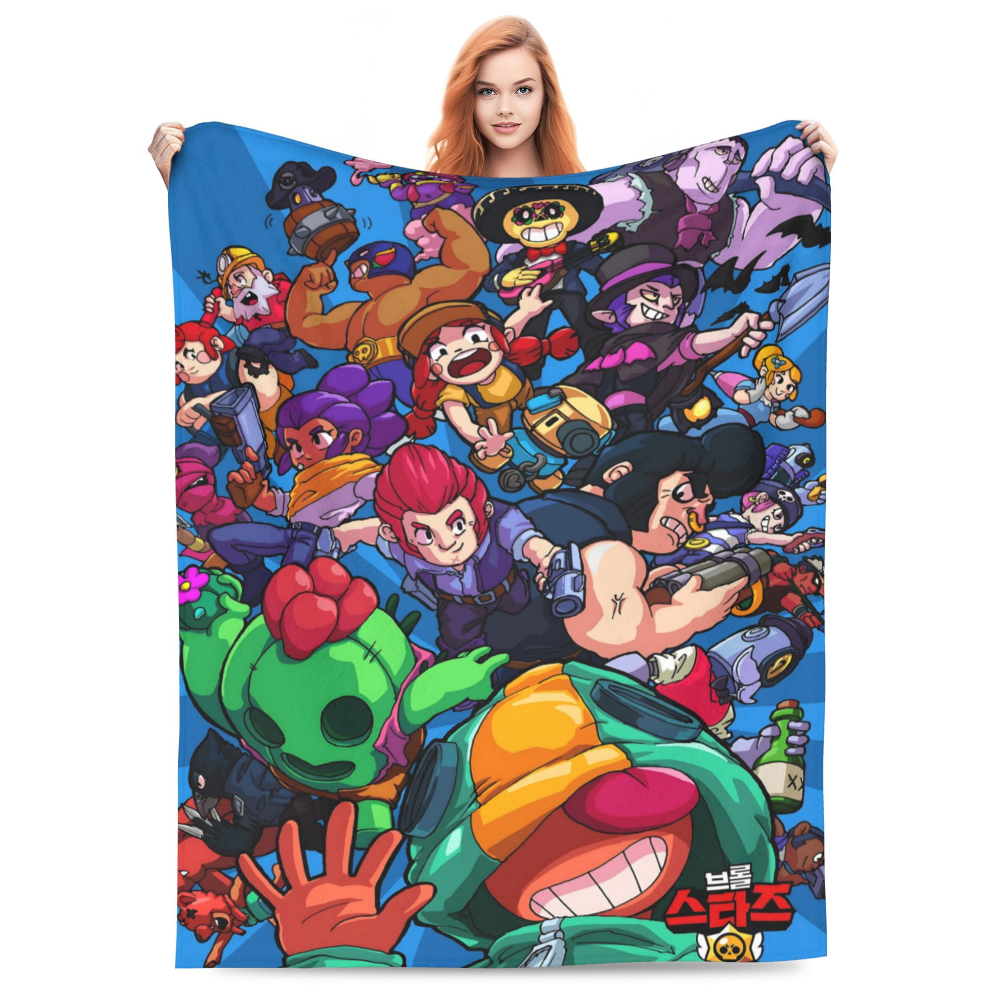 Brawl Stars Blanket Lightweight Throw Blanket Flannel Fleece Microfiber ...