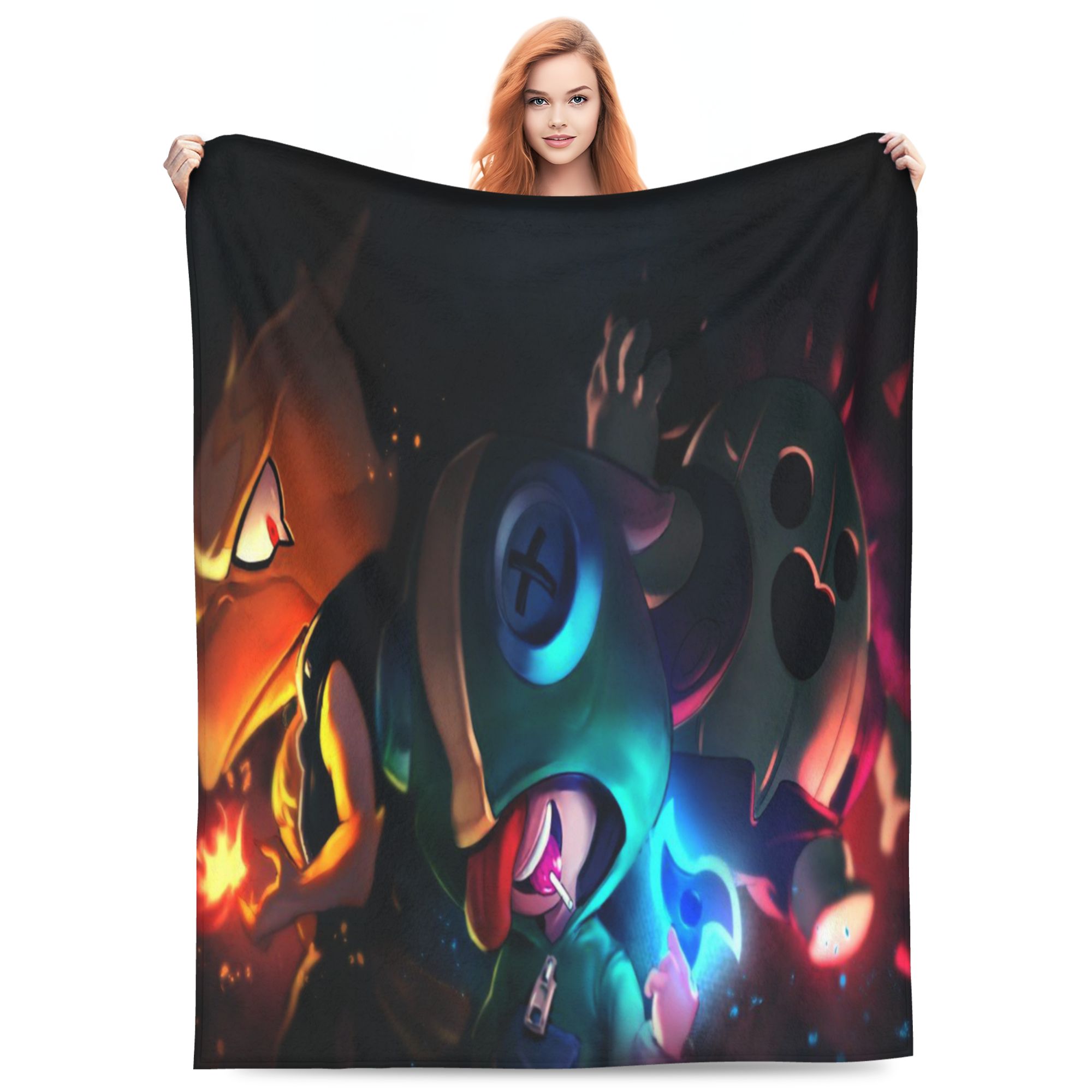 Brawl Stars Blanket Lightweight Throw Blanket Flannel Fleece Microfiber ...