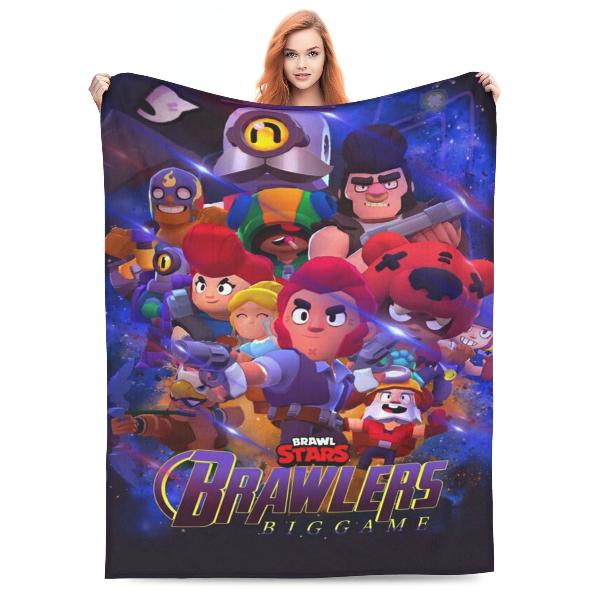 Brawl Stars Blanket Lightweight Throw Blanket Flannel Fleece Microfiber ...