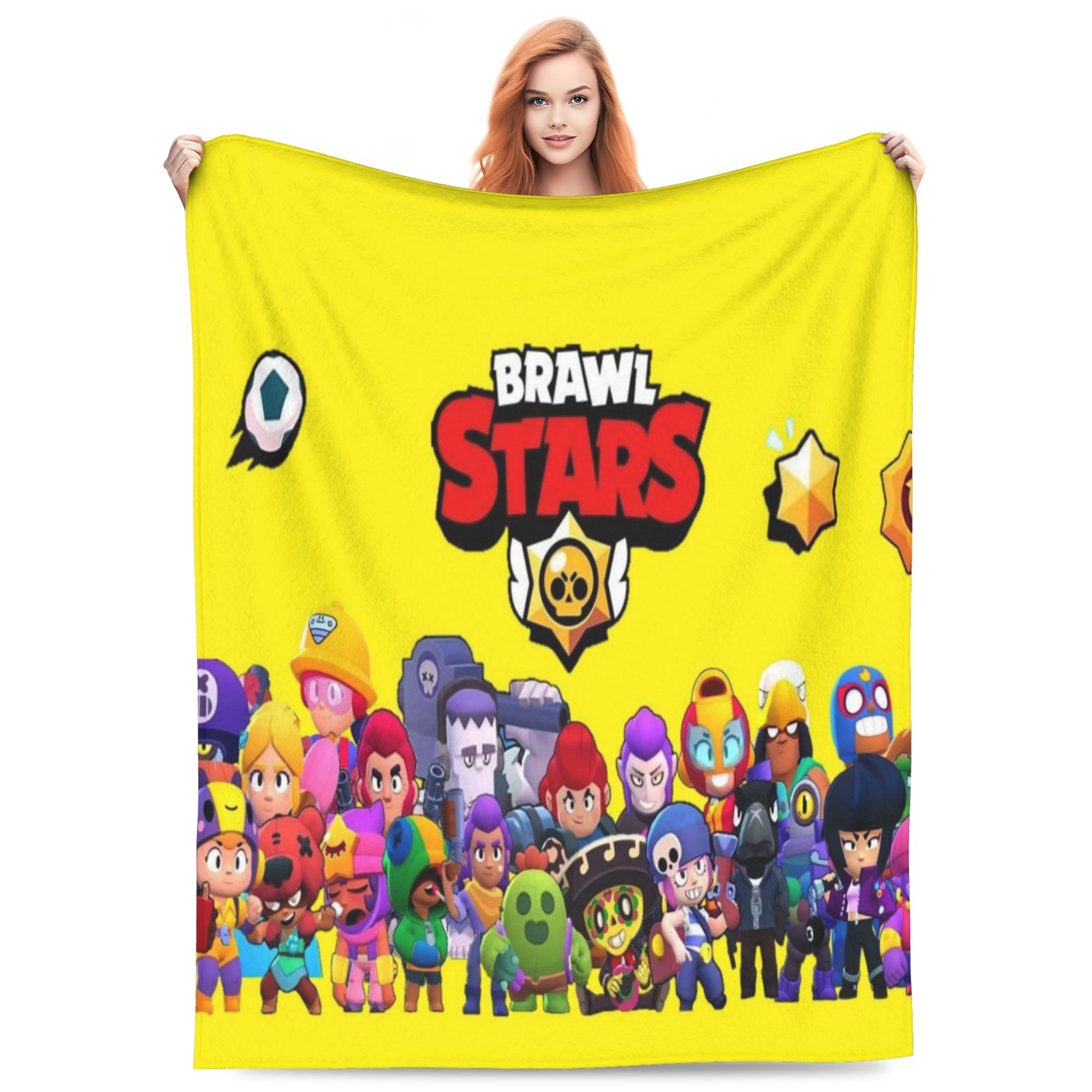Brawl Stars Blanket Lightweight Throw Blanket Flannel Fleece Microfiber ...