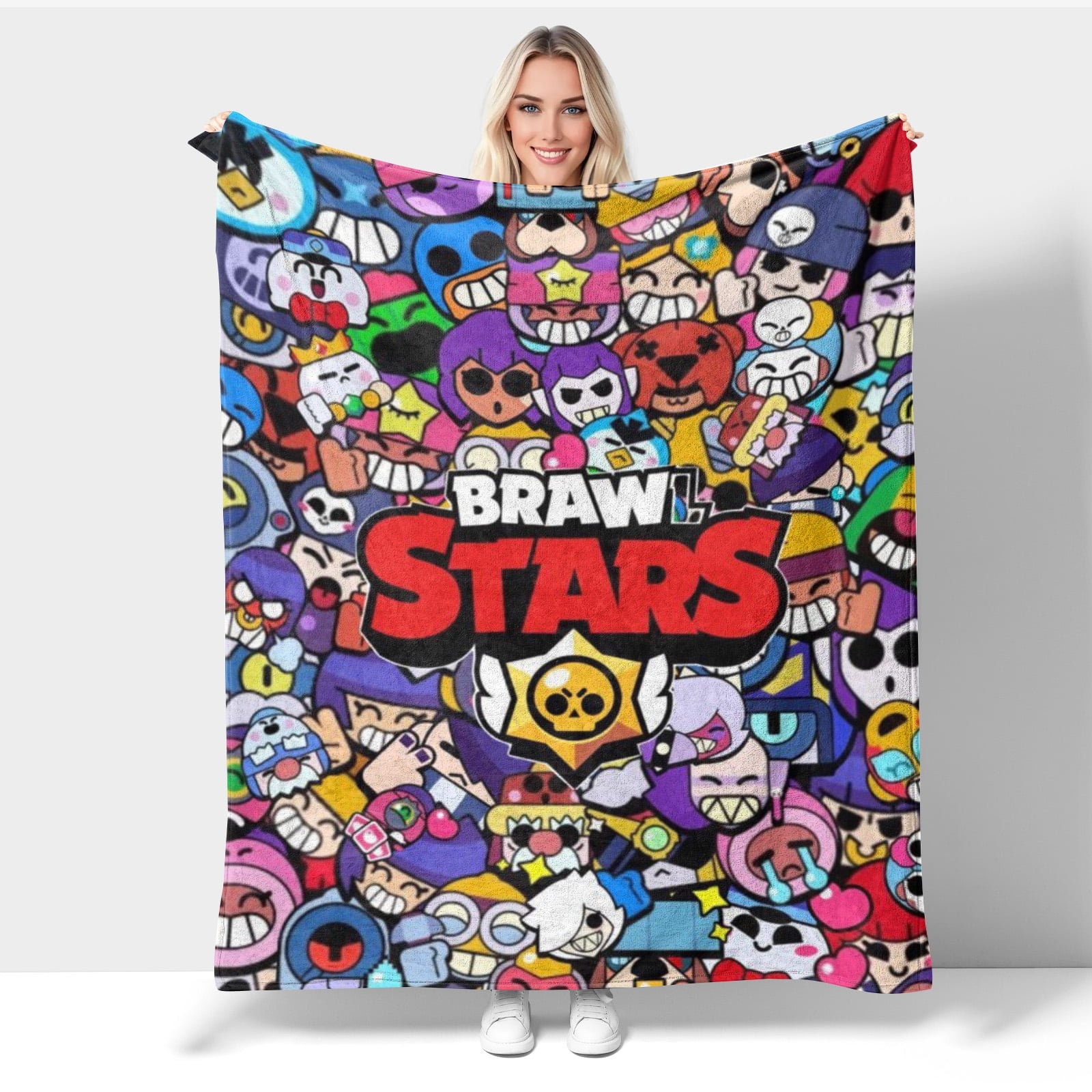 Brawl Stars Blanket Multiple Sizes 50"X40", Throw Blankets Flannel ...