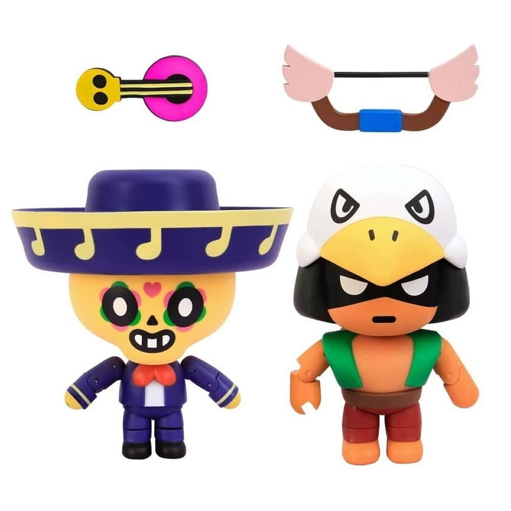 PMI International Brawl Stars Bo and Poco Collectible Characters Action ...