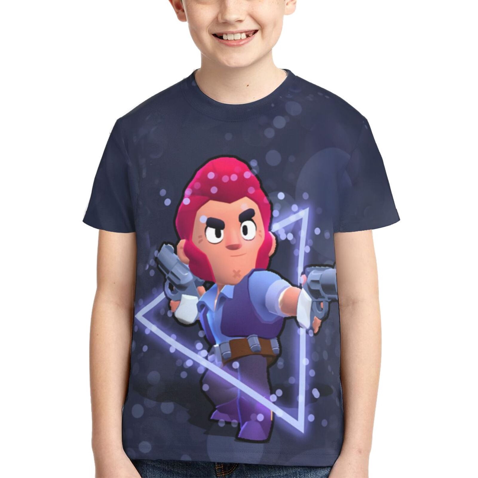 Brawl Stars Boys Girls T Shirt Kids Short Sleeve Crewneck 3d Printed ...