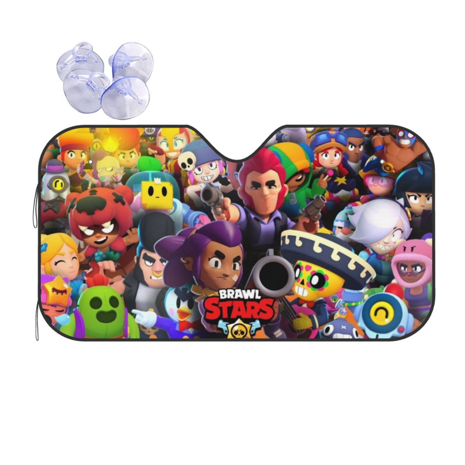 Brawl Stars Car Sunshade Front Windshield Sun Shades Foldable Car ...