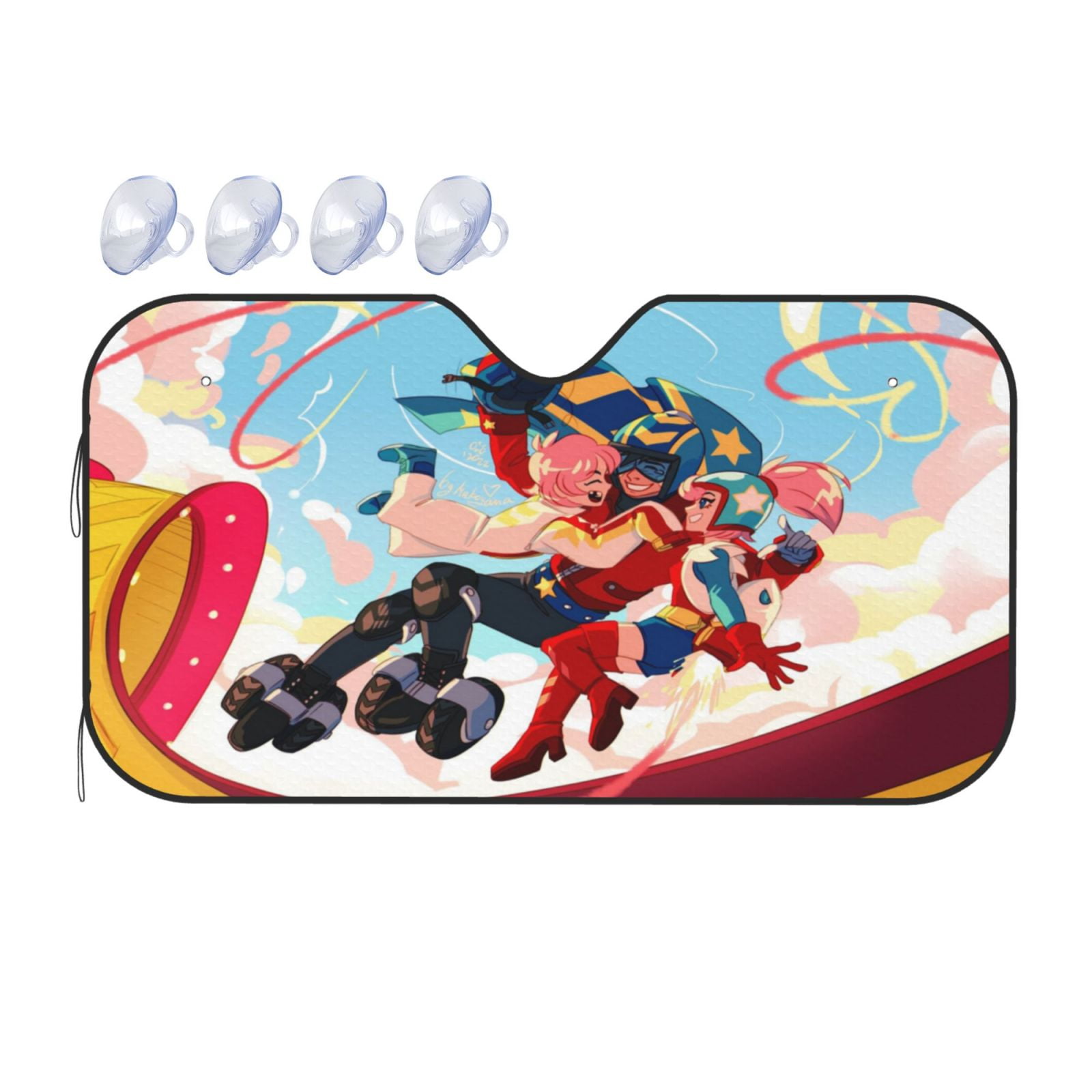 Brawl-Stars Car Windshield Sunshade Dragons Black and Red Eyes Foldable ...