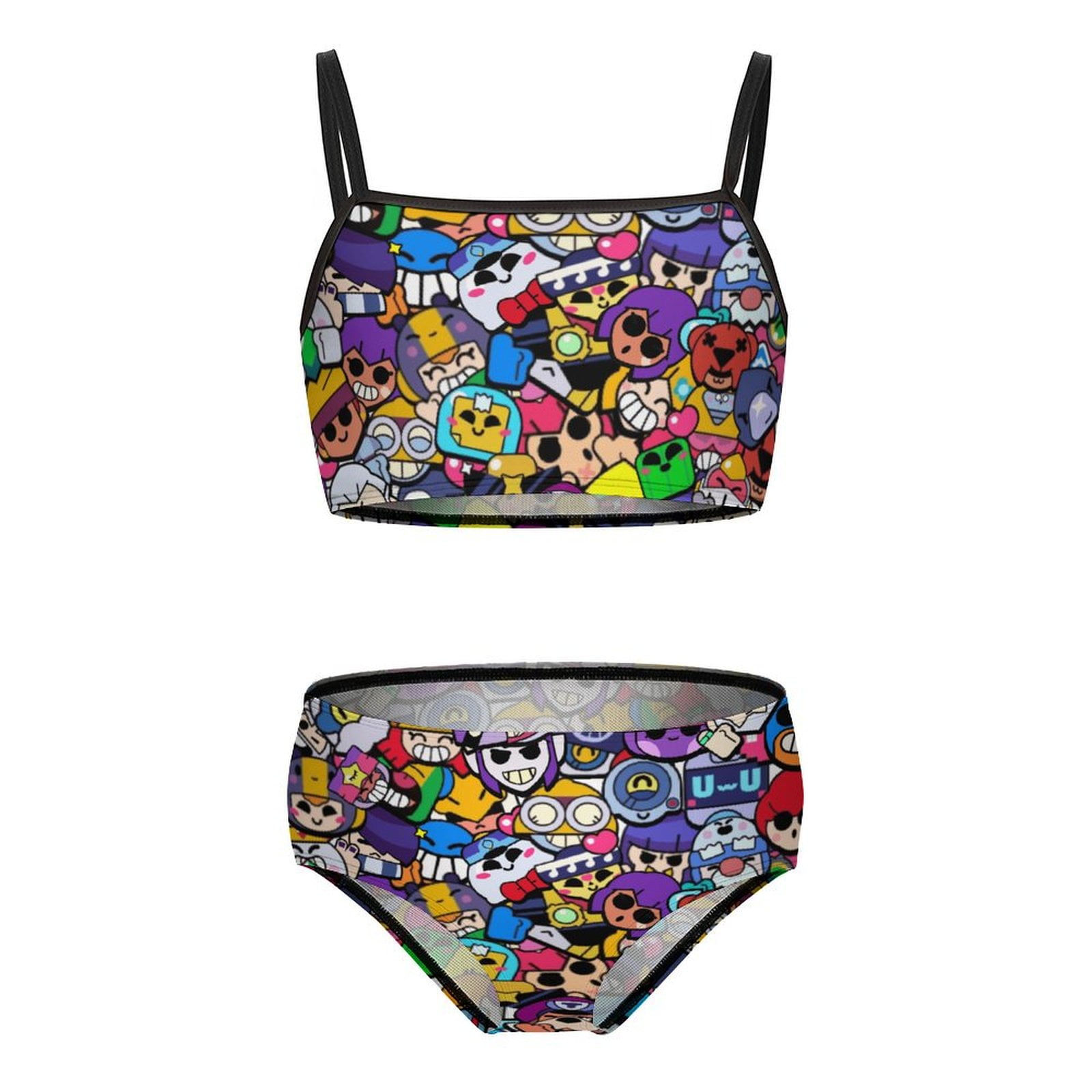 Brawl Stars Characters Children's Swimsuit Girl's Swimwear 2 Piece ...