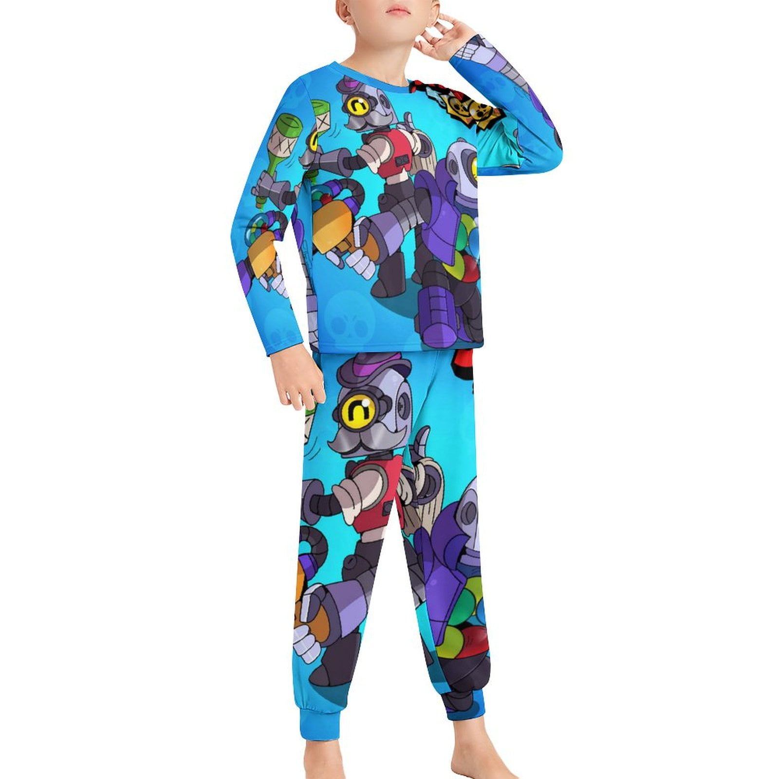 Brawl Stars Children's Pajama Suit 2 Pieces Soft Cozy Sleepwear Clothes ...