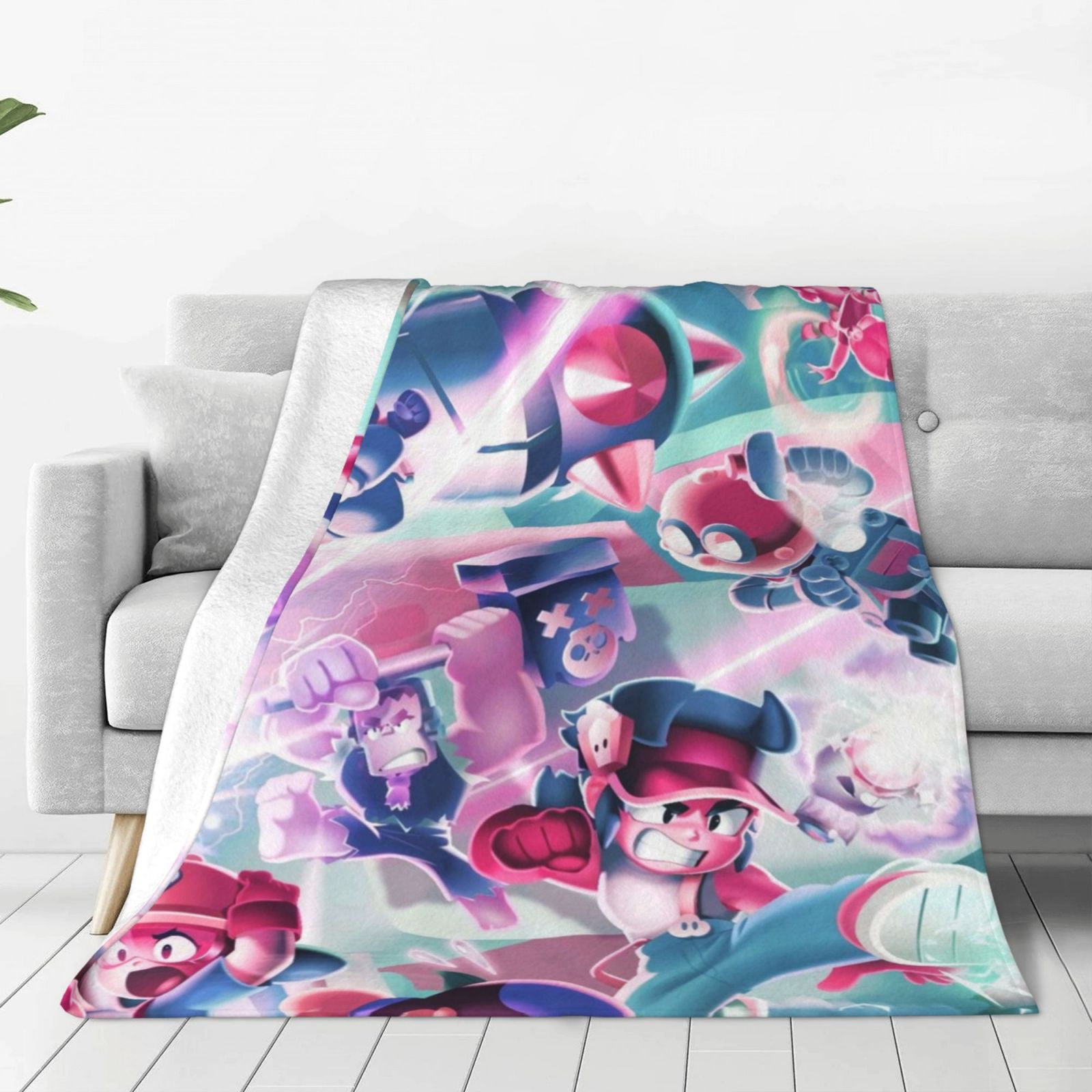 Brawl Stars Cute Anime Blanket, Gifts For Girls And Boys, Super Soft ...
