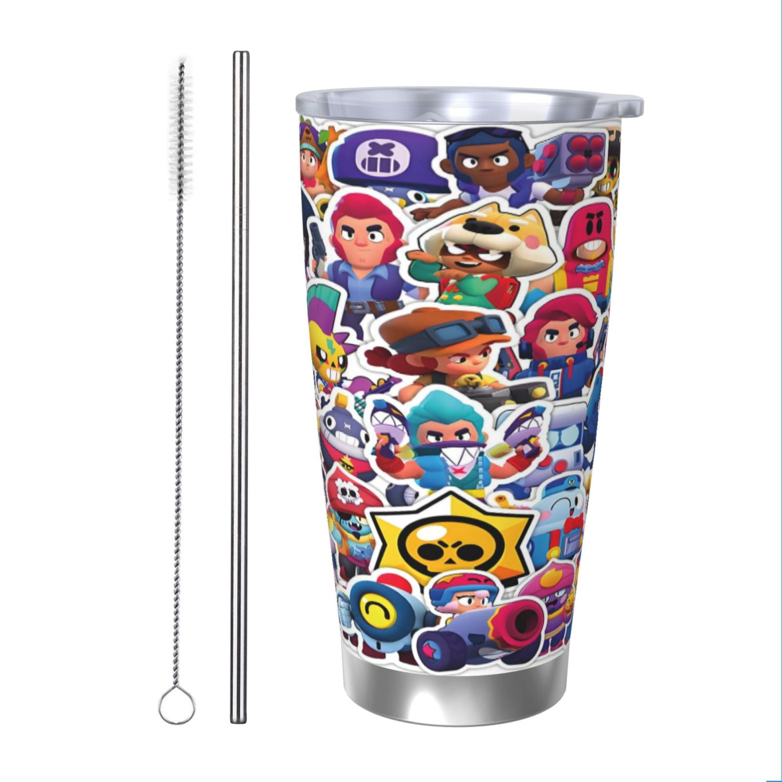 Brawl-Stars Double Walled Cars Speed Frenzy Insulated Tumbler Cup ...