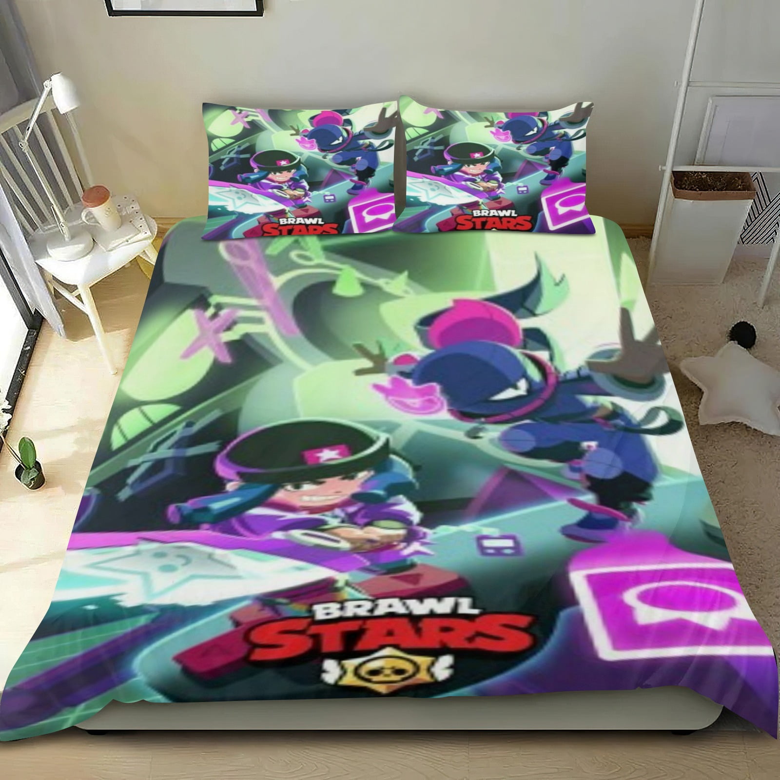 Brawl Stars Down Duvet Cover Gift Full Size Cotton Bedding Set ...
