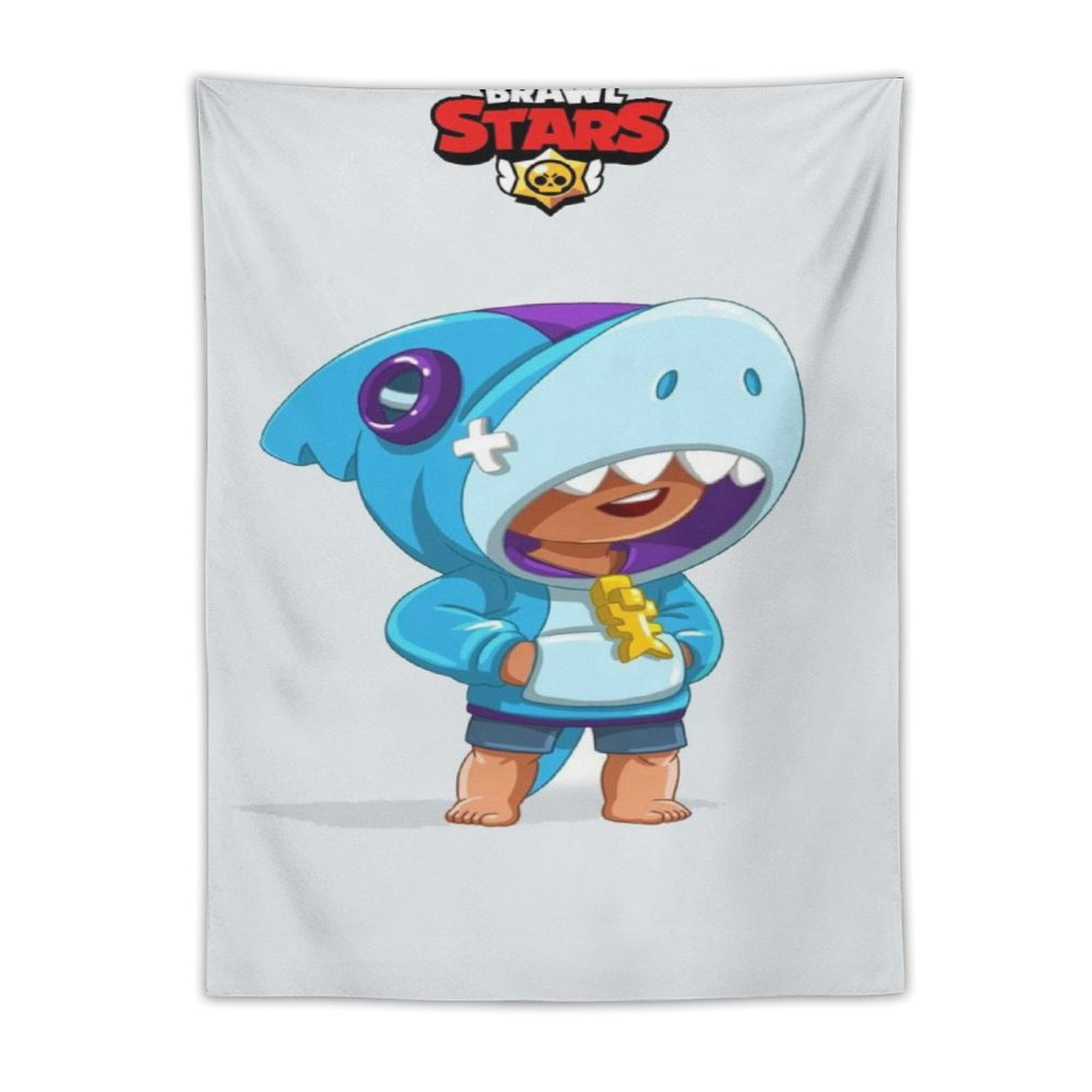 Brawl Stars Fan Art Leon Tapestry Gift Wall Hanging Backdrop for Room ...