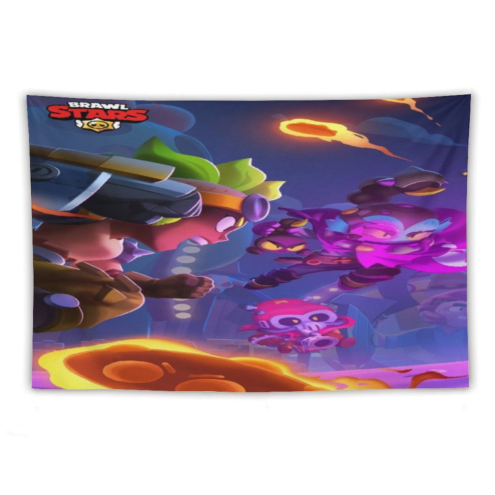 Brawl Stars Fan Art Leon Tapestry Gift Wall Hanging Backdrop for Room ...